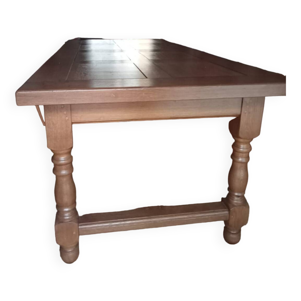 Grande table ble en chêne massif | Selency