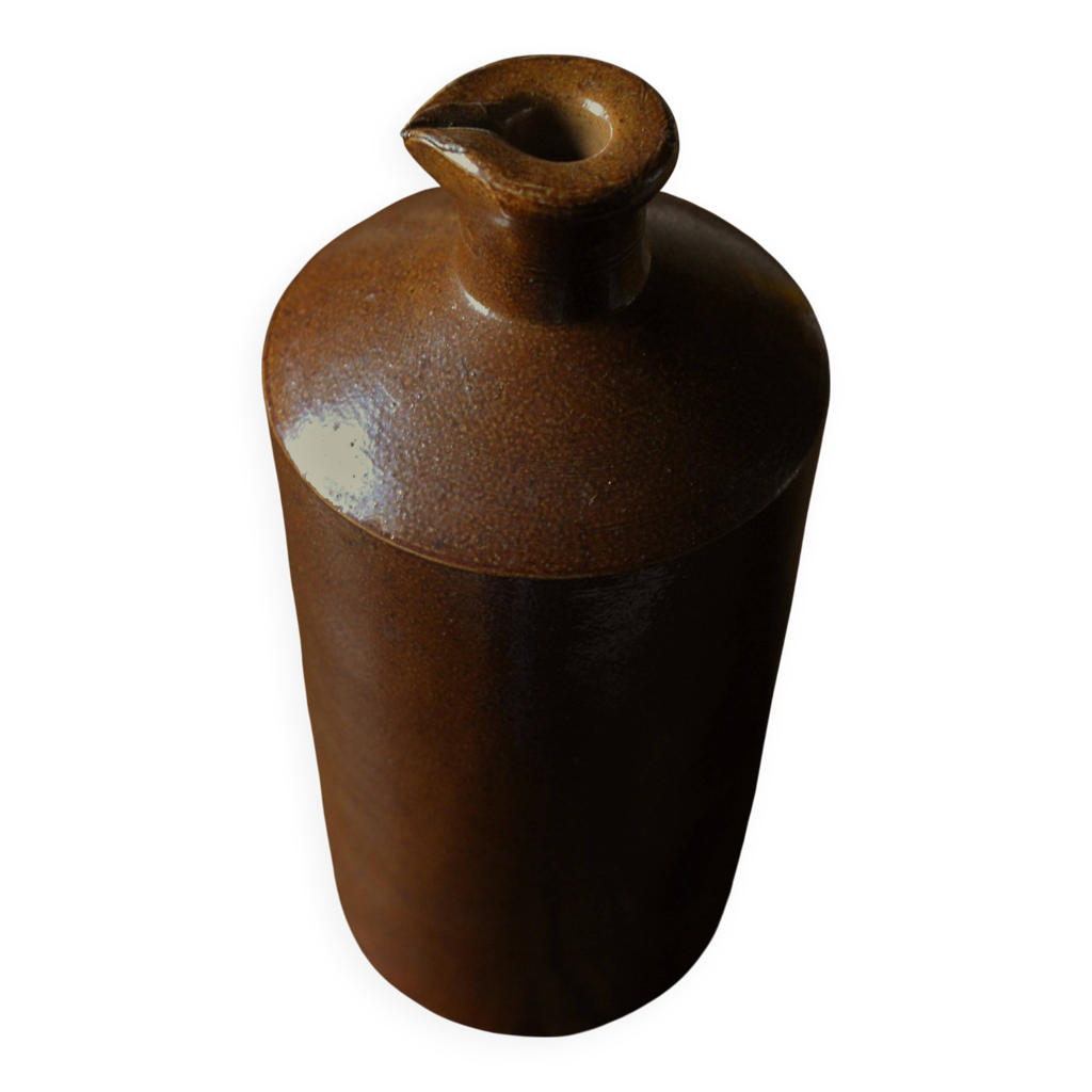Bouteille à liqueur bec verseur grès vintage Bourne Deney | Selency
