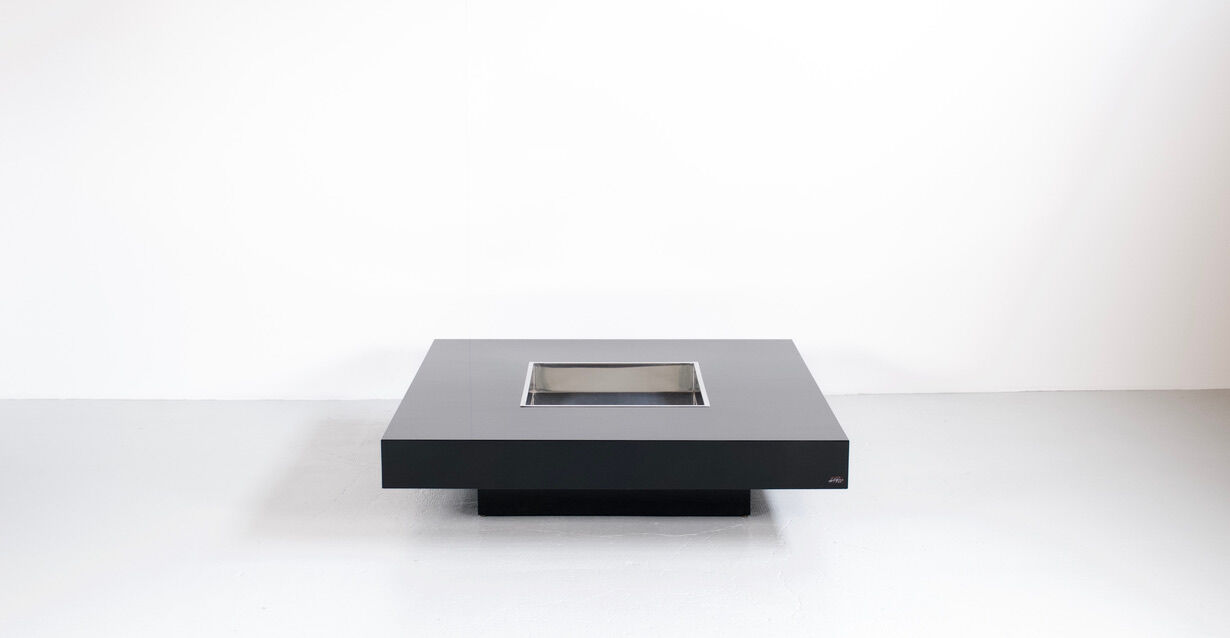 Table basse bar trv willy rizzo années 70' | Selency