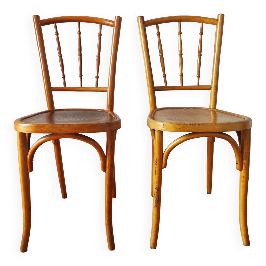 Paire de chaises anciennes de bistrot | Selency