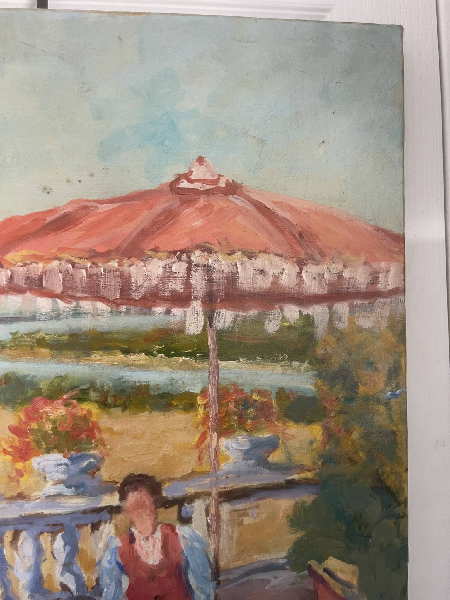 Ancien peinture tableau huile toile faraoni italie provence soleil ...