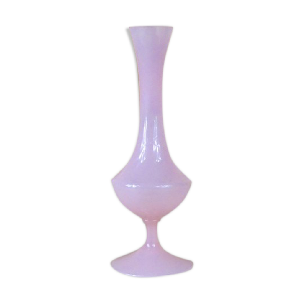 Rose opaline soliflore vase 1950 | Selency