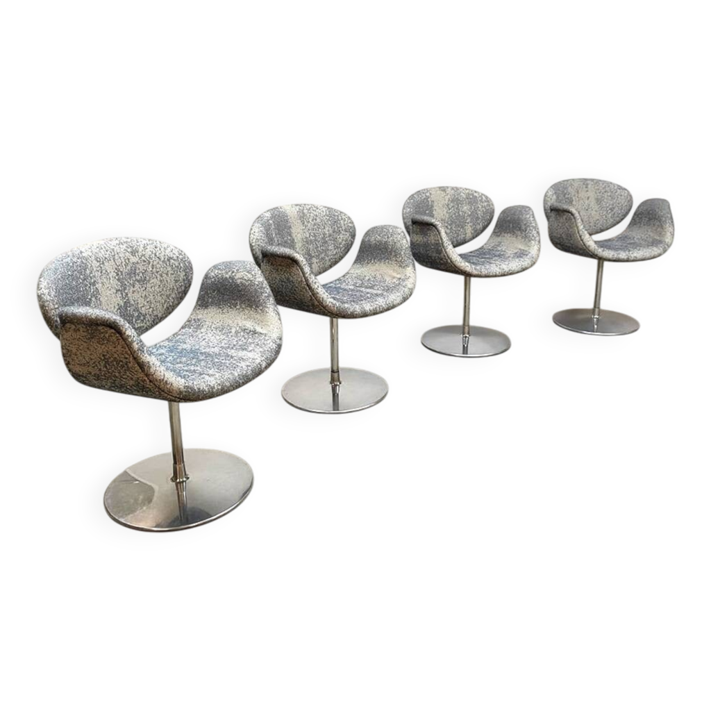 Chaises 'Little Tulip' vintage en design néerlandais par Pierre Paulin ...