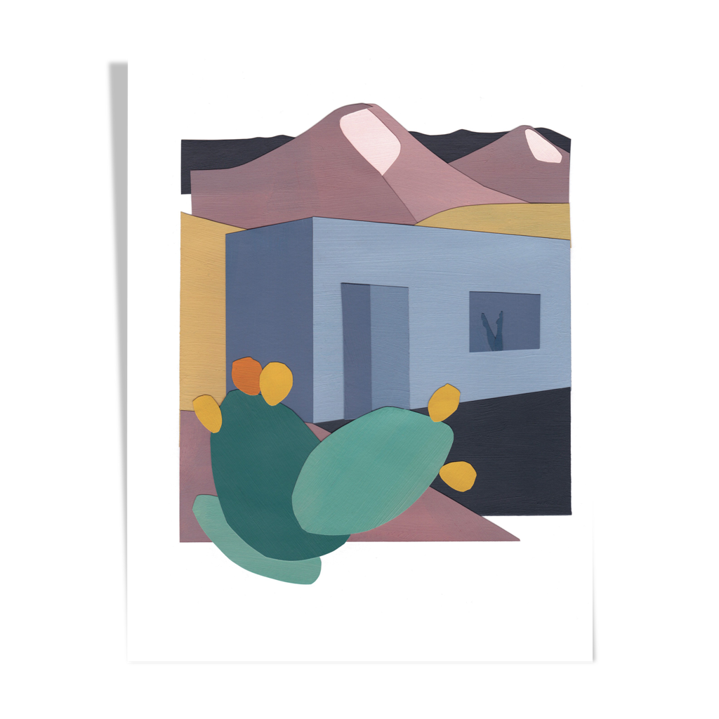 Fuerteventura 2 - Original Collage peinture A4 | Selency