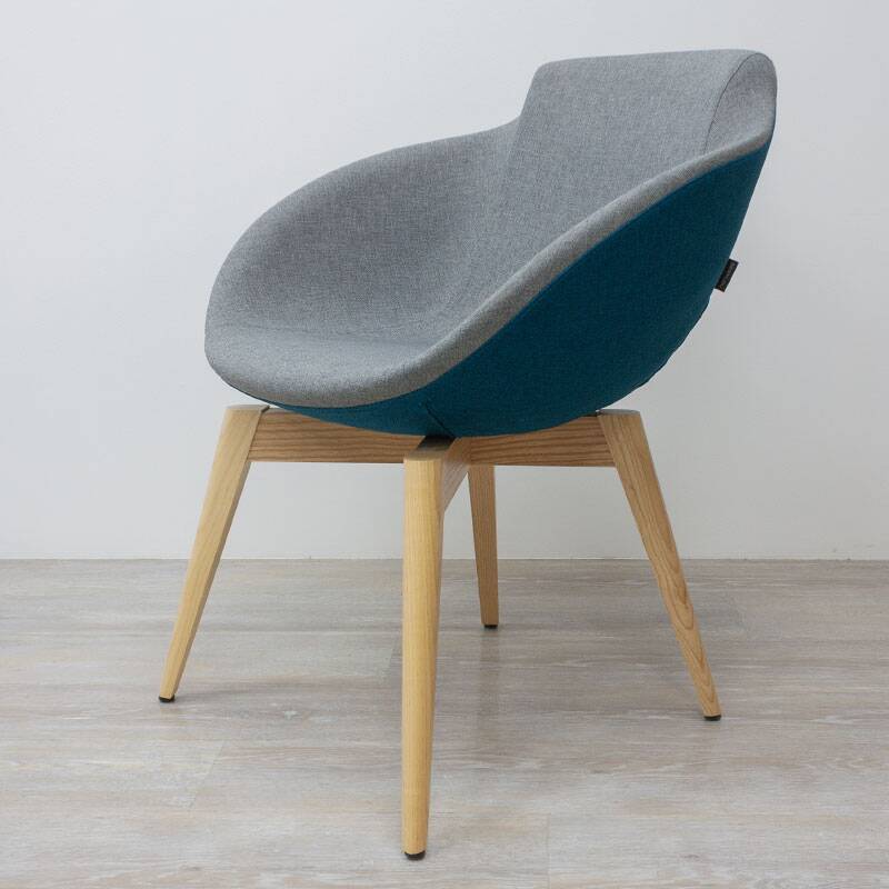 Tula lounge chair from Narbutas Gray and Blue | Selency