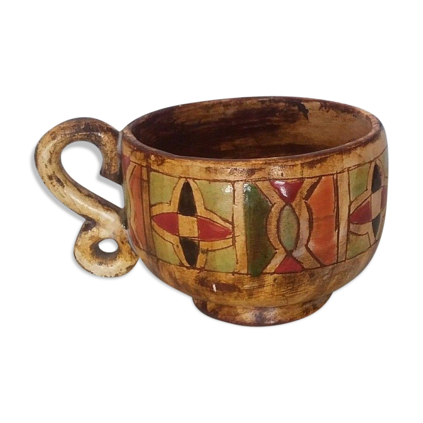 Tasse vintage en céramique vallauris signé Fernande Kohler | Selency