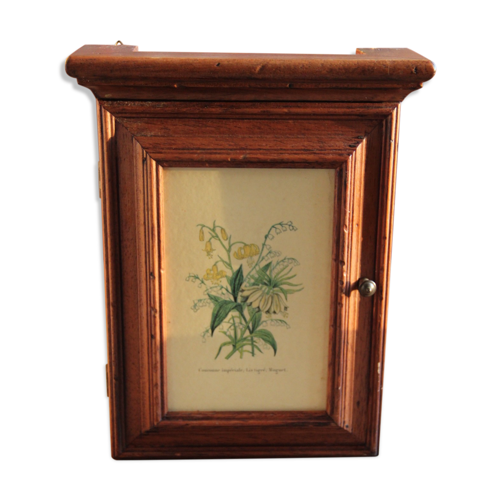 Cléfier en bois illustrations de fleurs | Selency