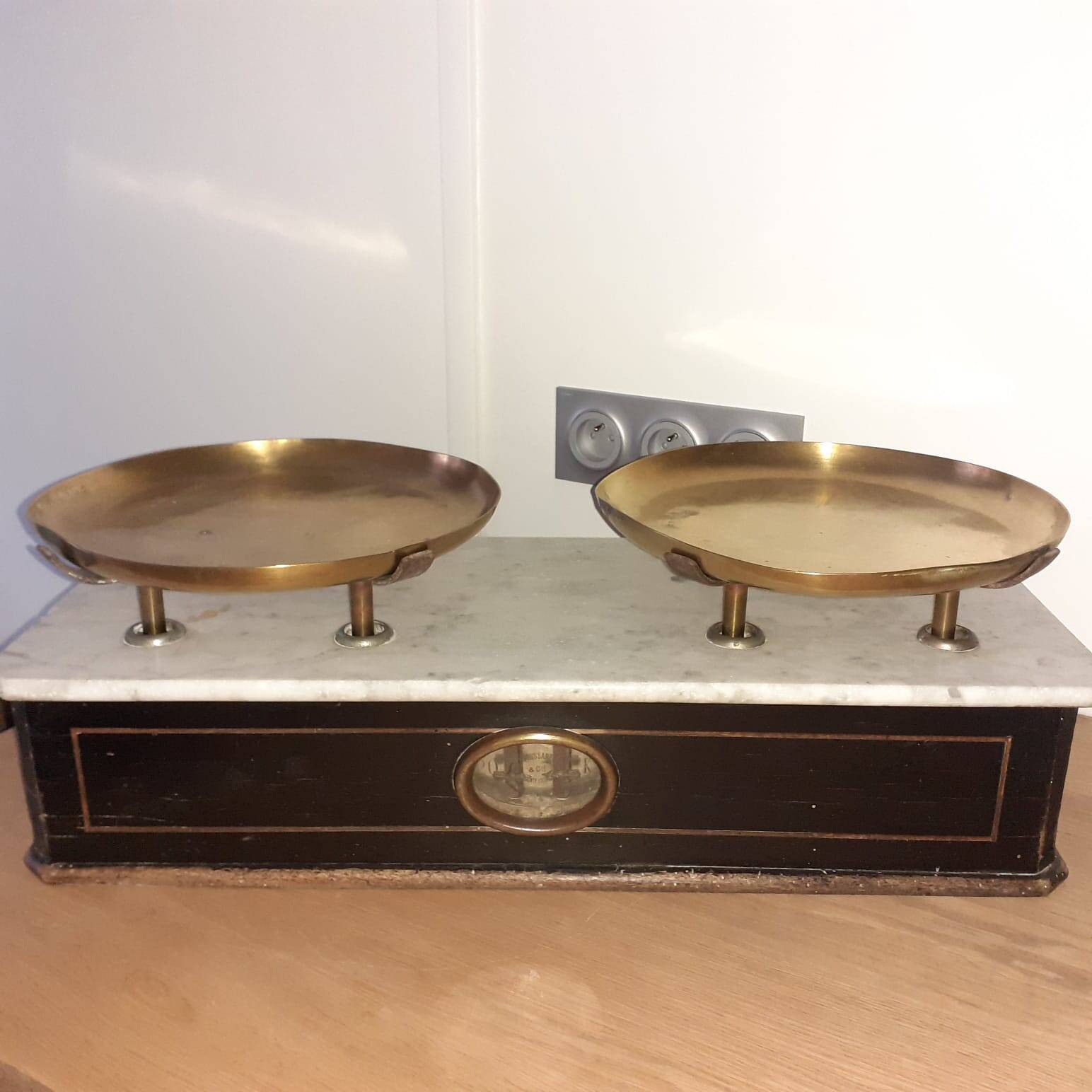 Balance ancienne a plateaux napoleon iii | Selency