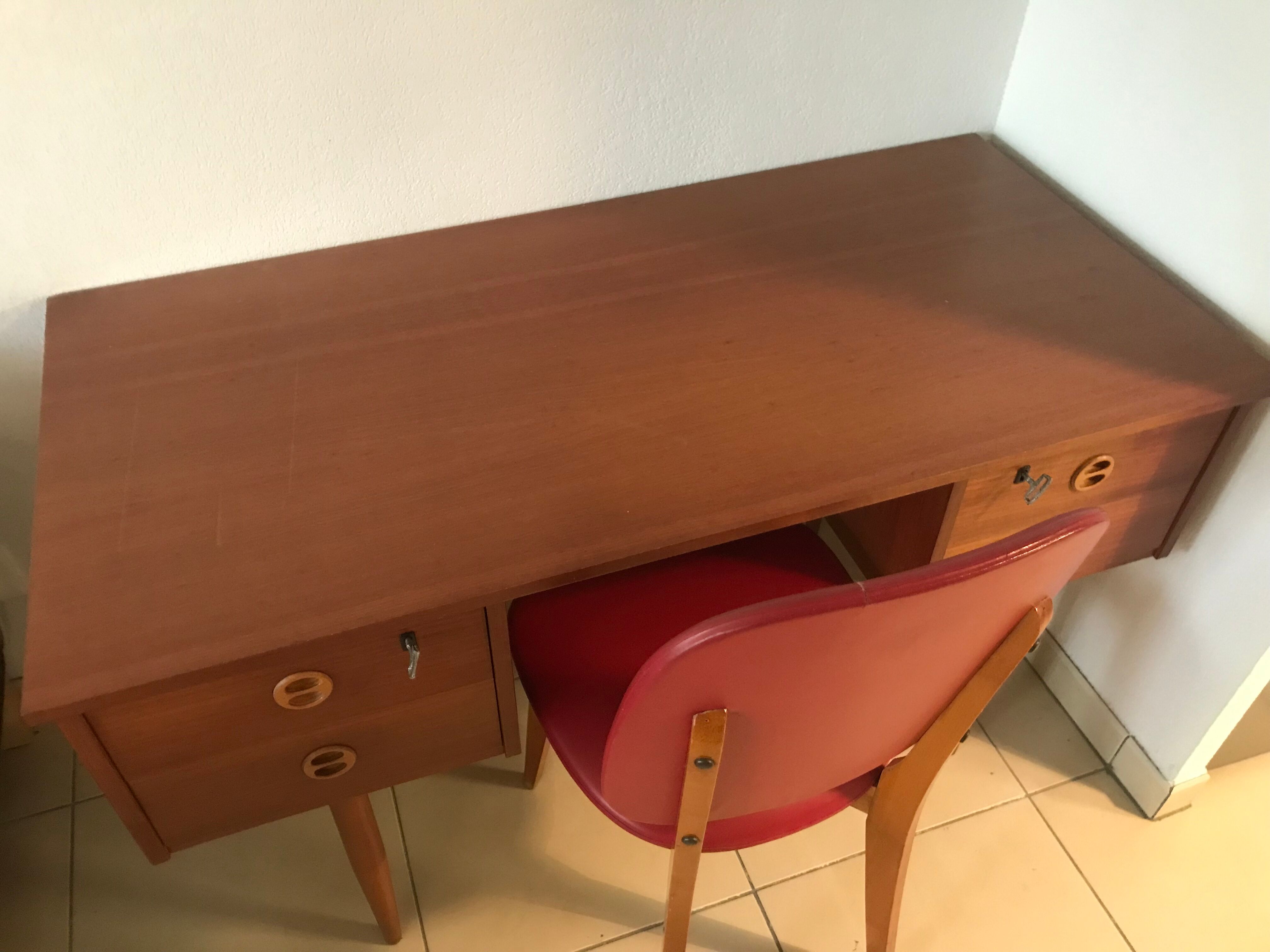 Bureau vintage pieds compas | Selency