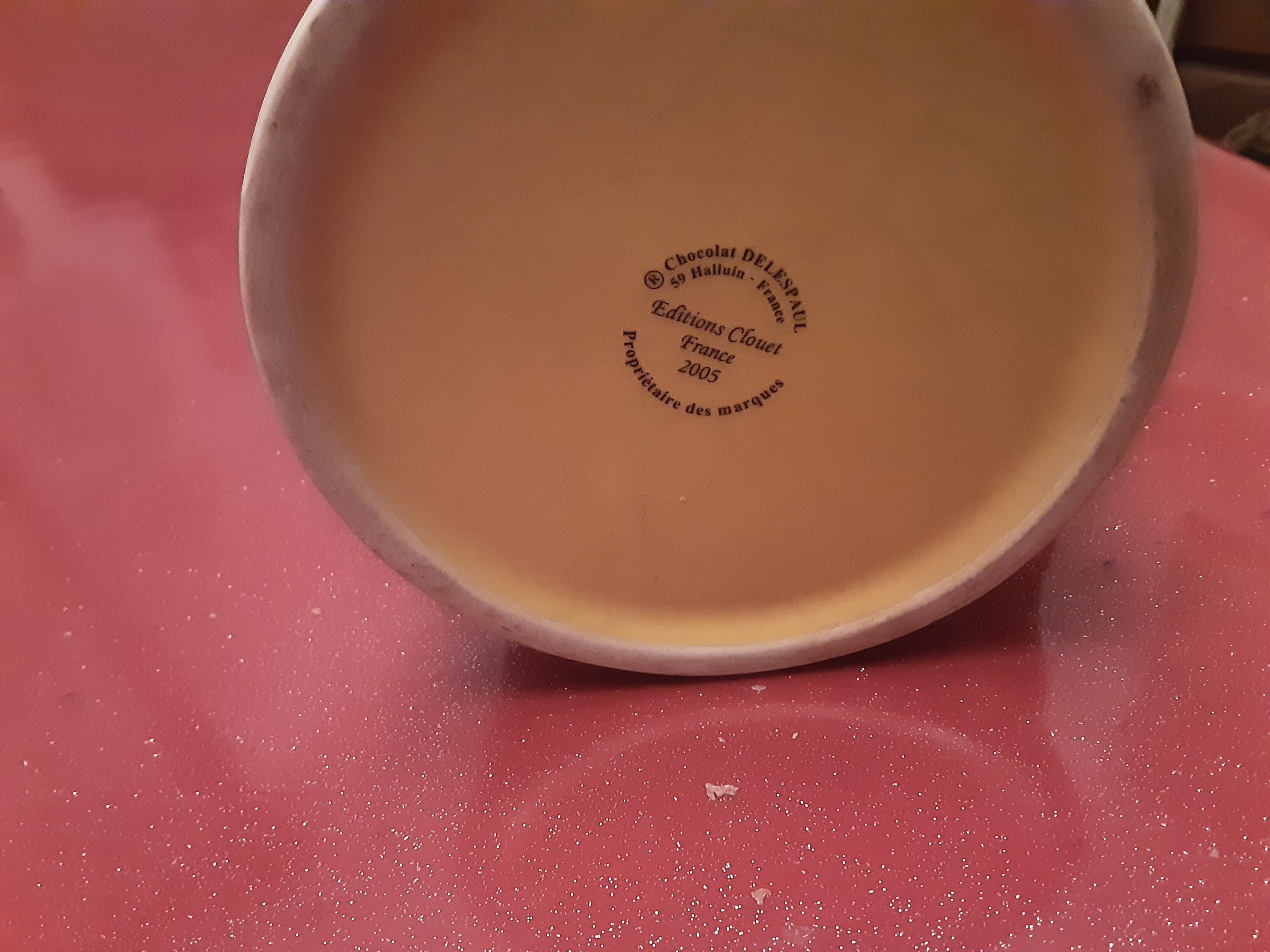 Pichet publicitaire chocolat delespaul havez ed clouet 2005 | Selency