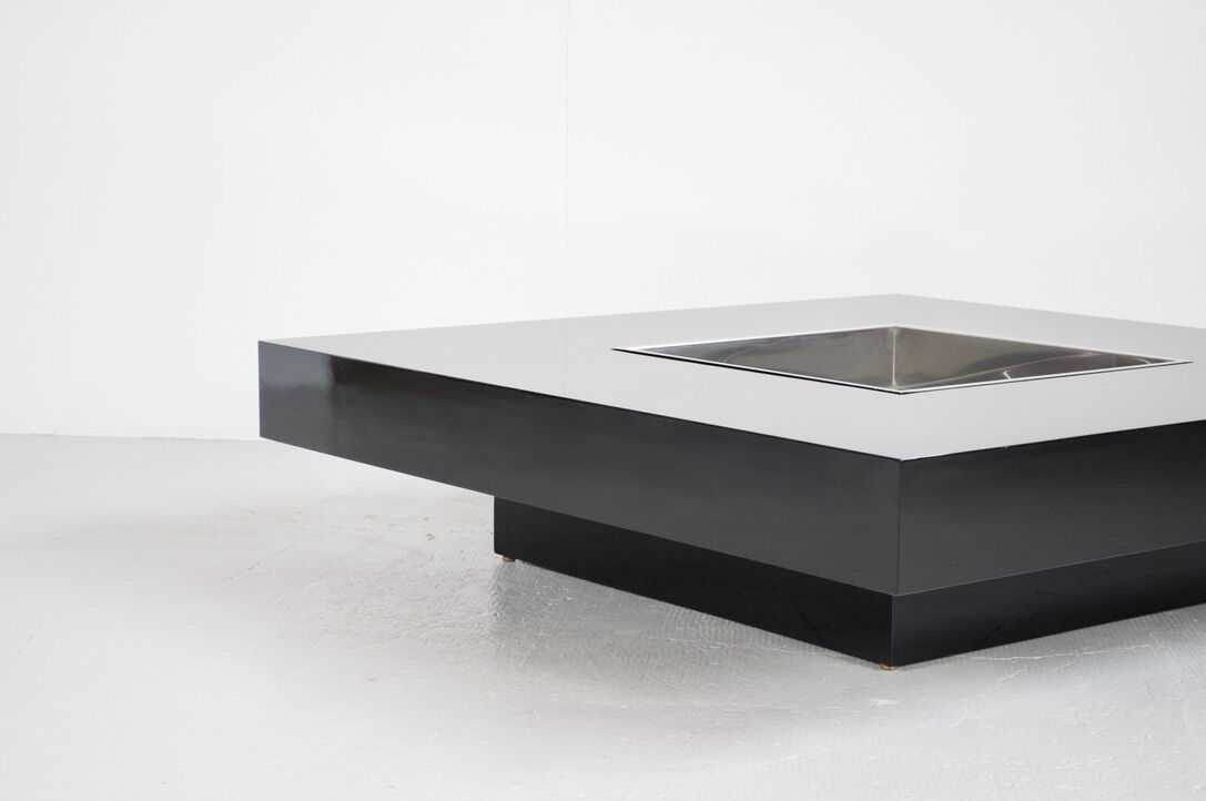 Table basse bar trv willy rizzo années 70' | Selency