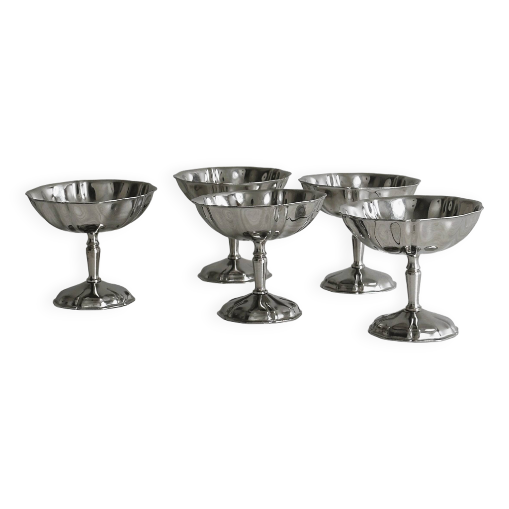 5 coupelles en inox | Selency