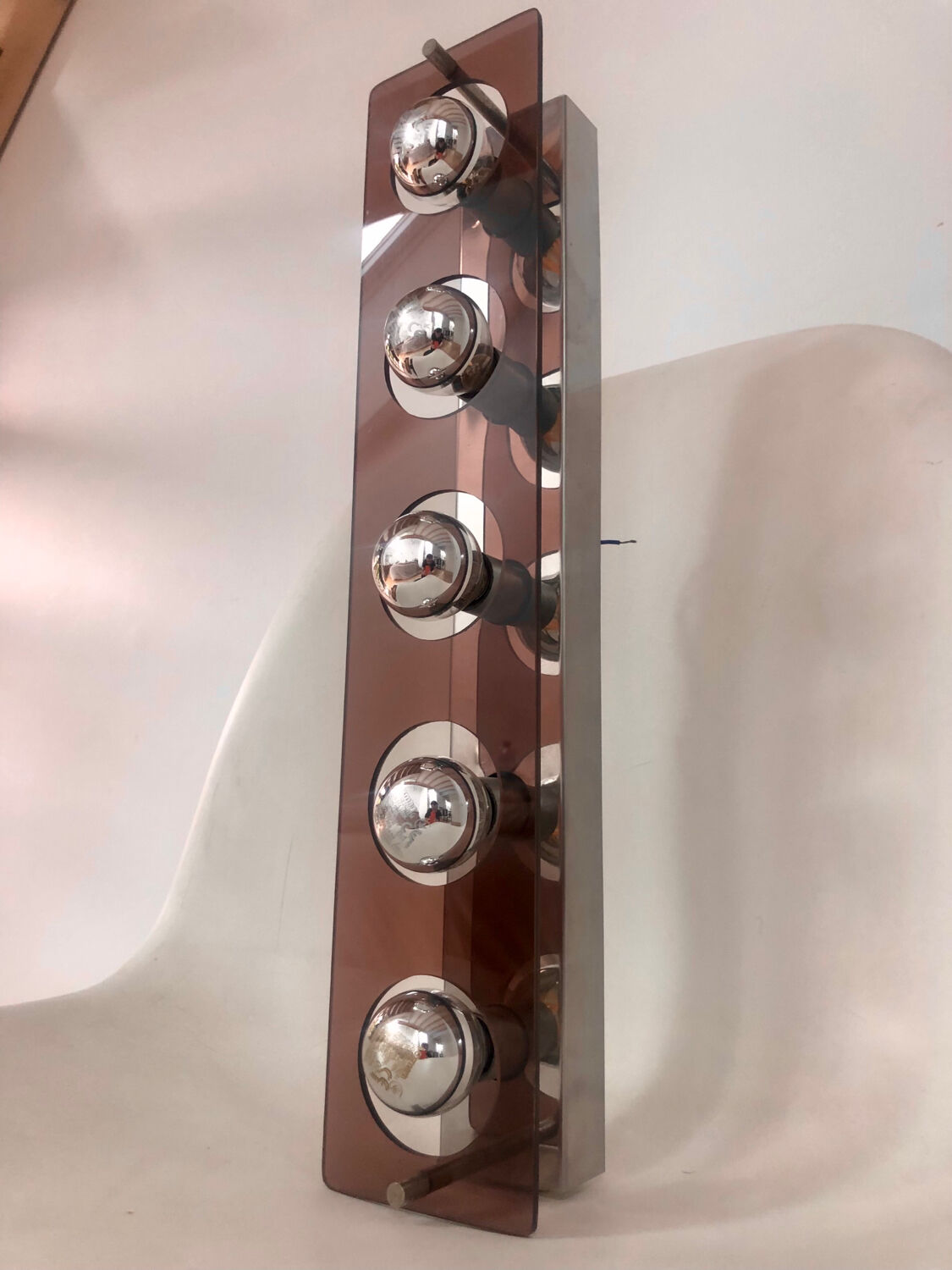 10 Applique vintage 5 feux de Jocelyne Trocmé par Oxar 1970 | Selency