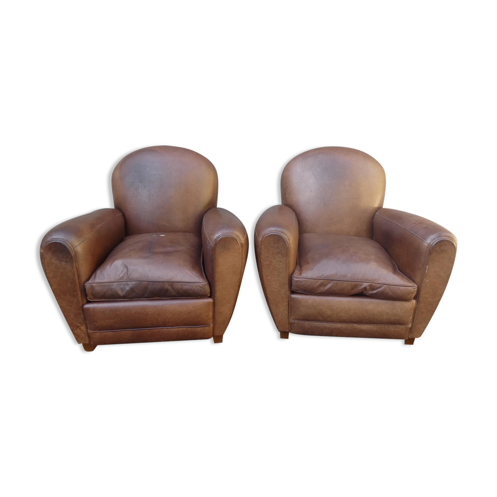 Paire de fauteuils club vintage | Selency