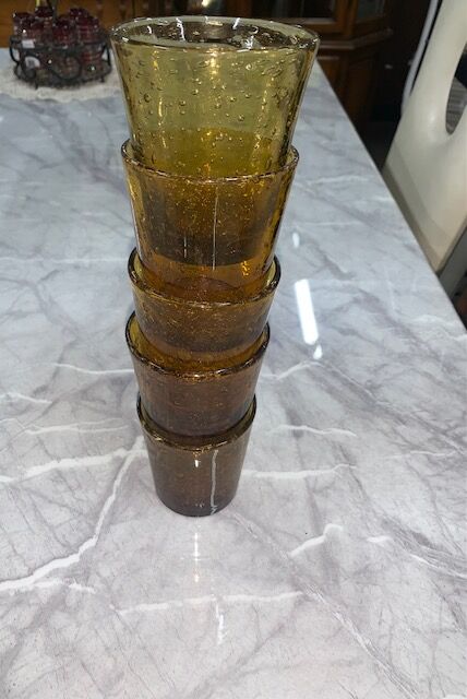 Lot de 5 verres en verre Biot | Selency