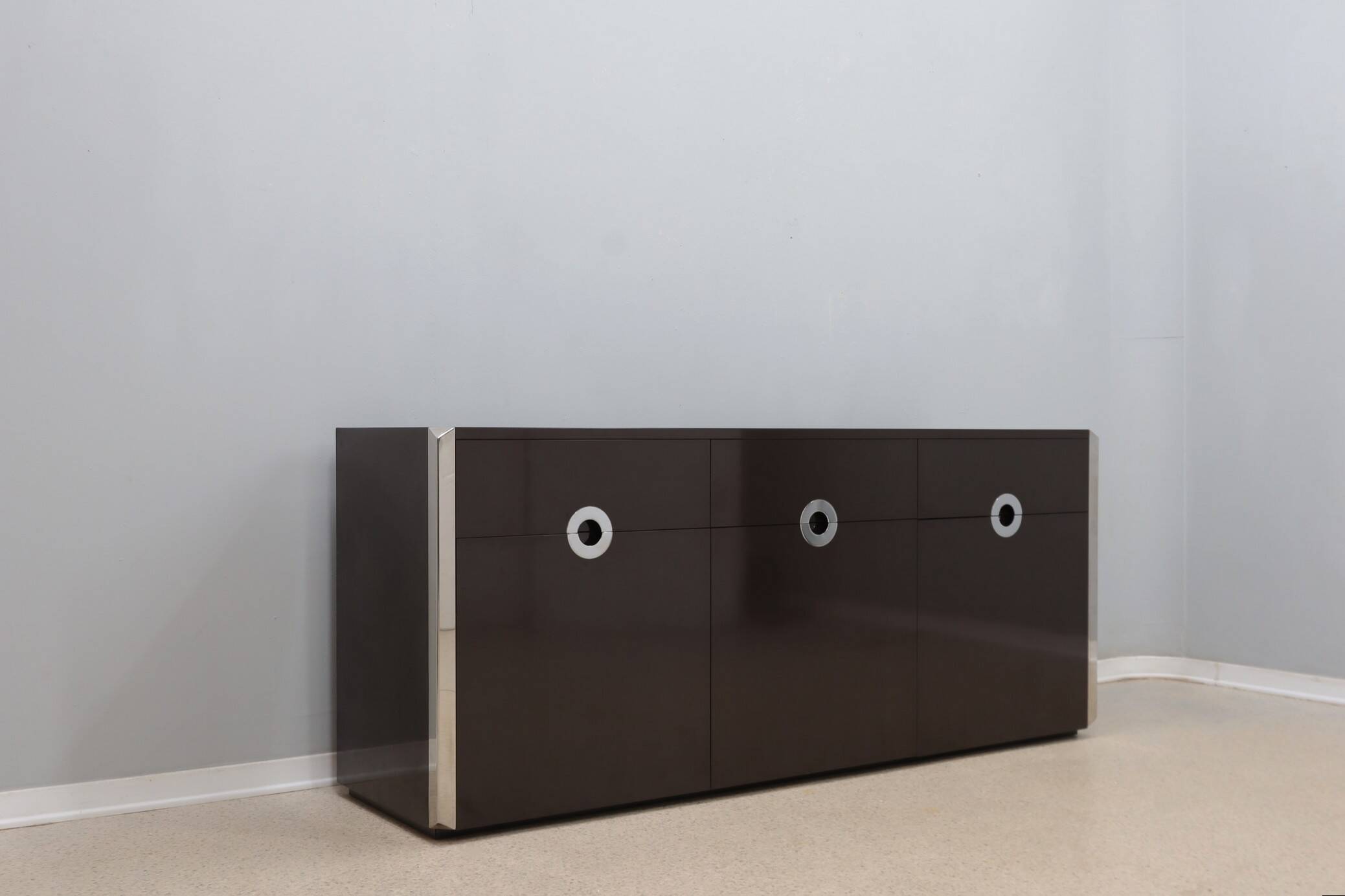 Buffet laqué Willy Rizzo Mario Sabot années 1970 | Selency