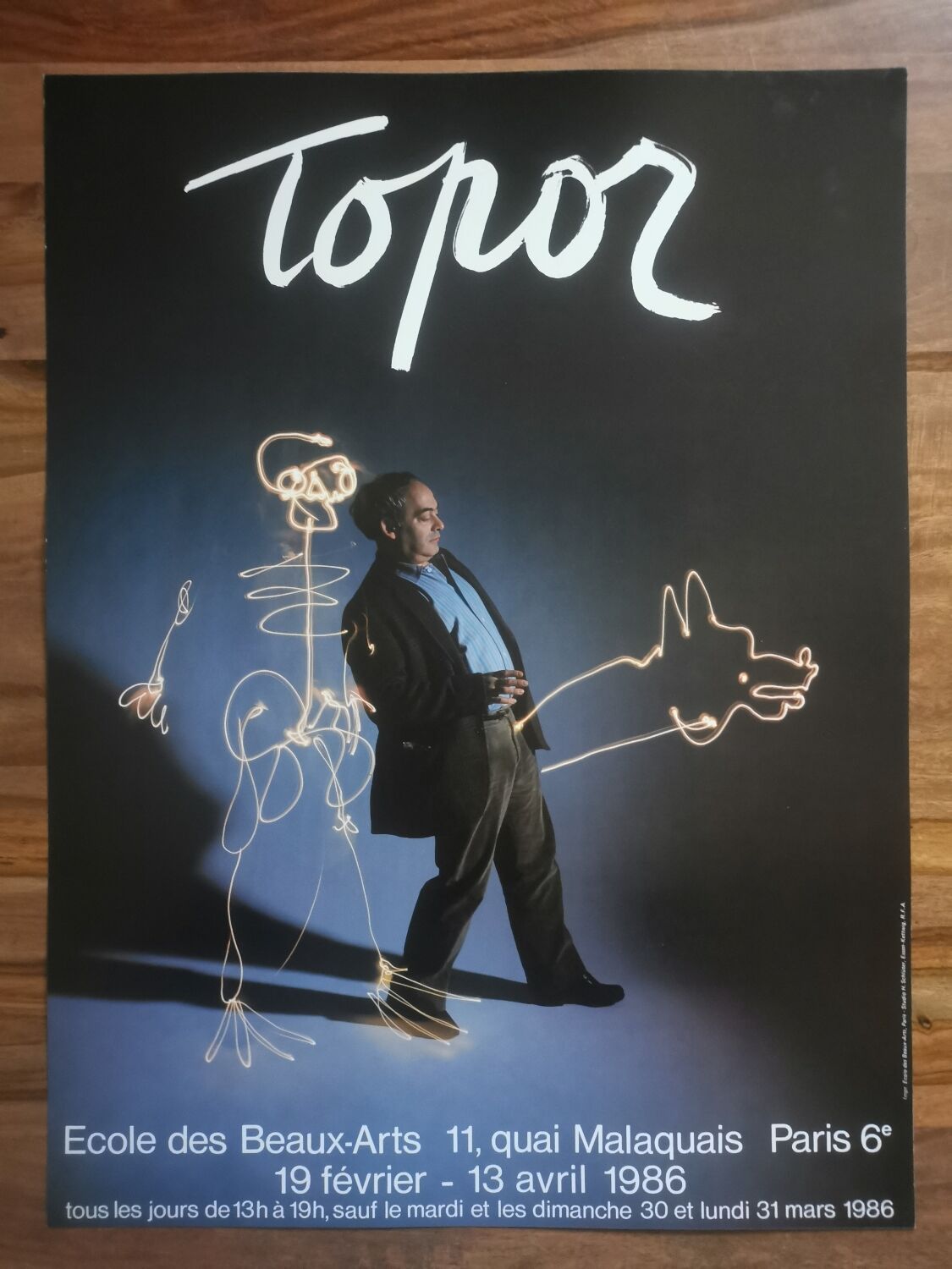 Affiche exposition Topor 1986 École des Beaux-Arts | Selency