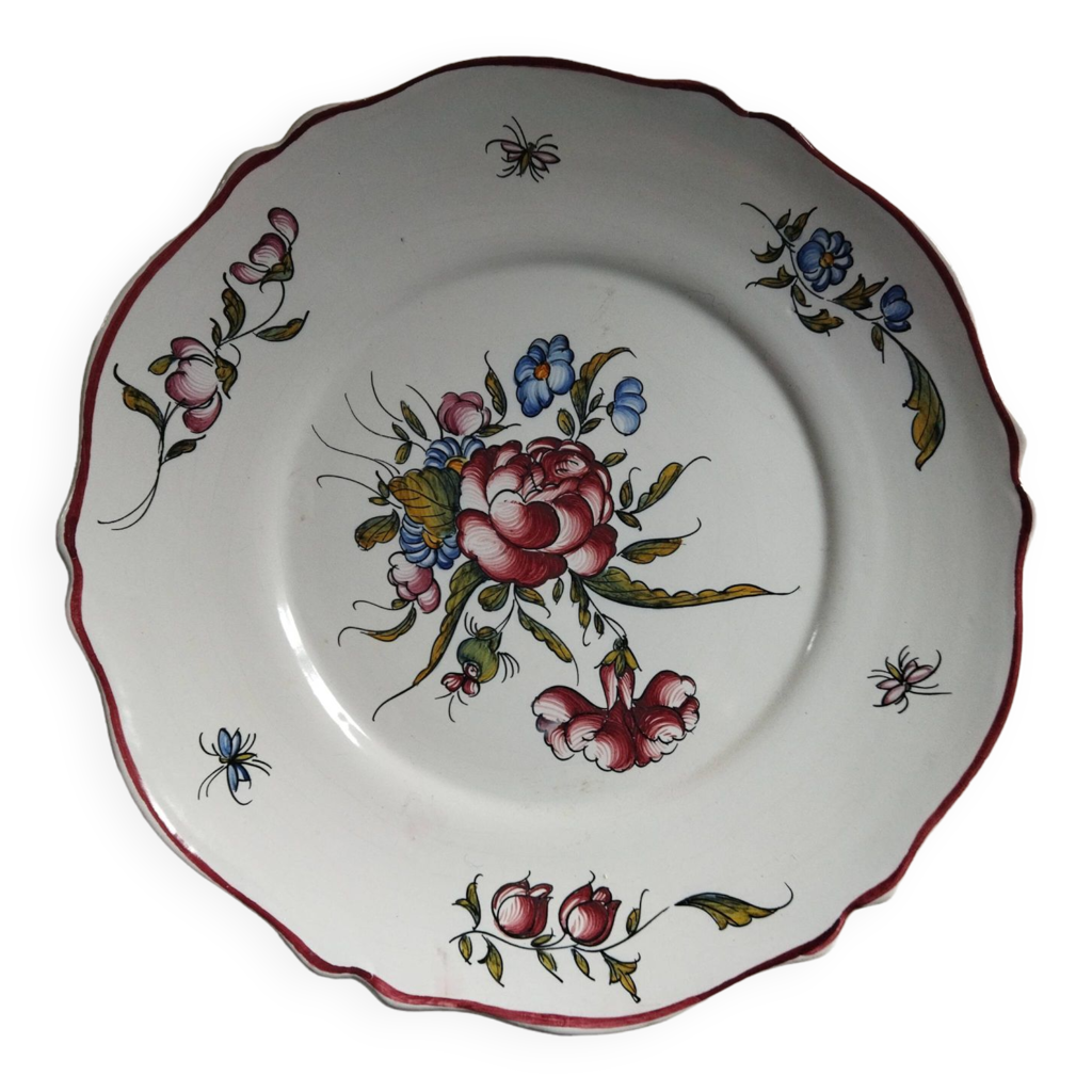 Assiette en faïence "à la mouche" | Selency