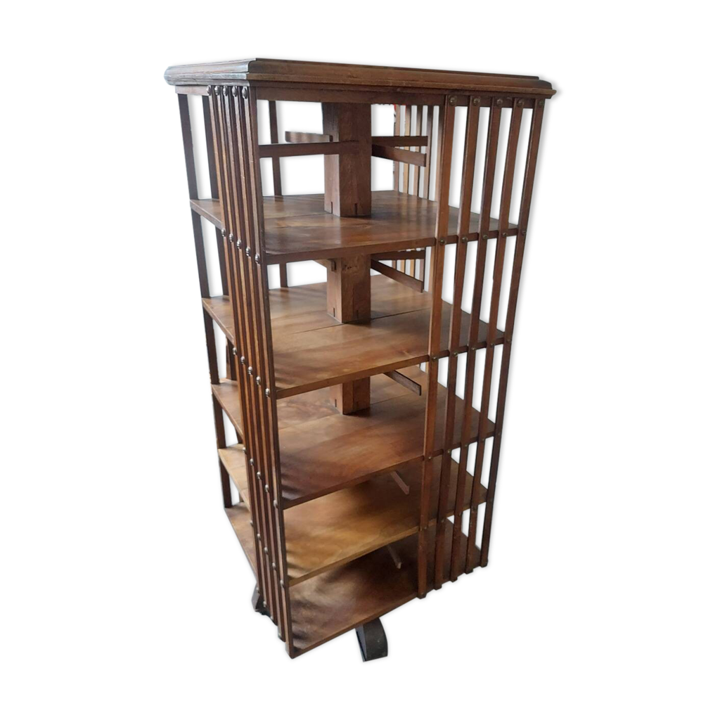 Bibliothèque tournante sur roulettes | Selency