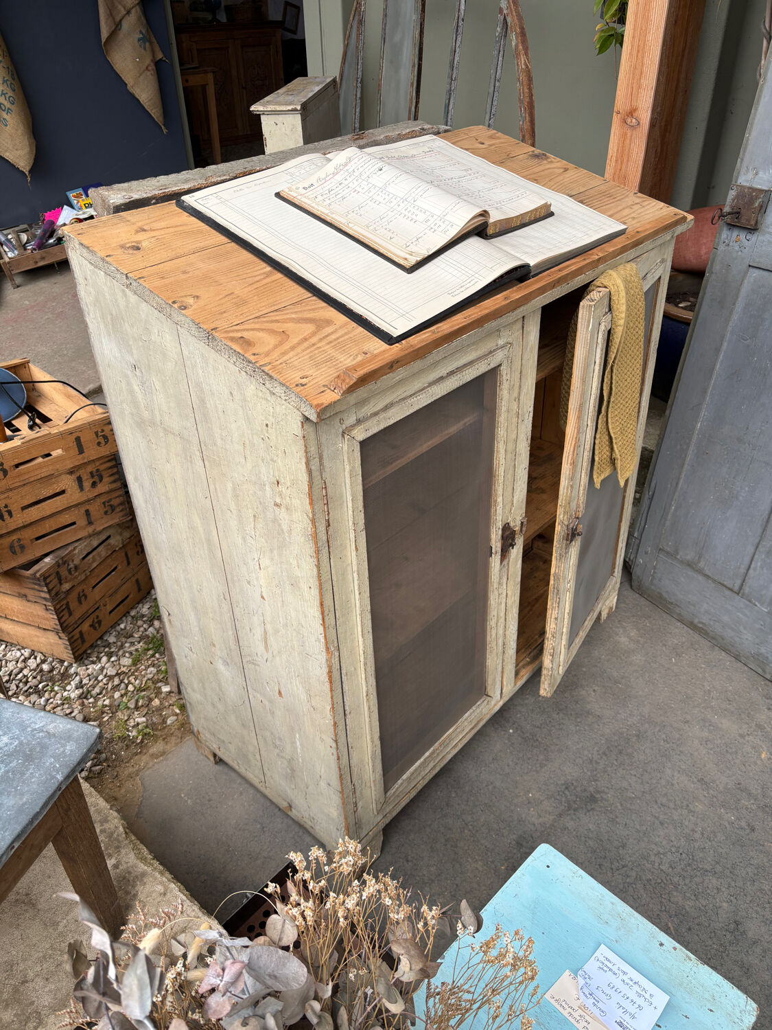 Garde manger, buffet en bois patiné | Selency