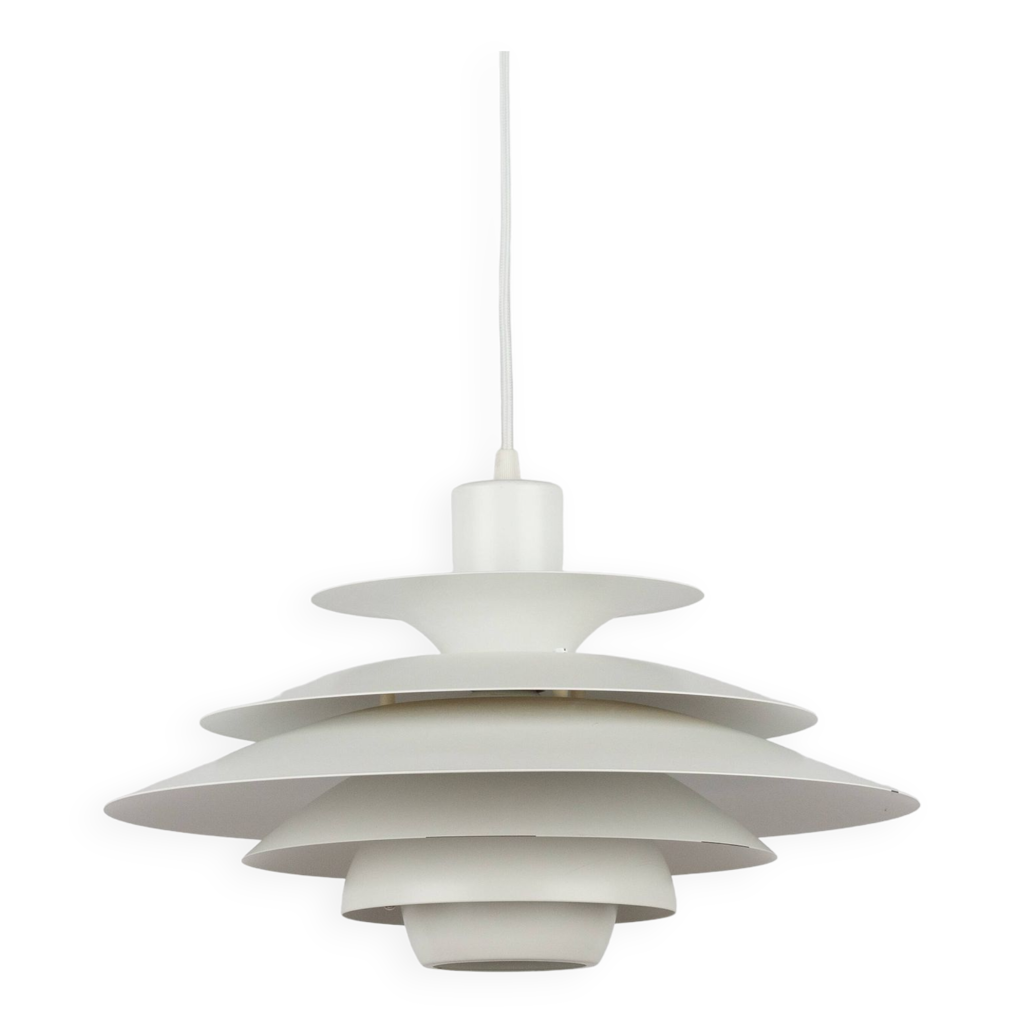 Lampe à suspension vintage danoise Vérone par Kurt Wiborg, Jeka, 1980 | Selency