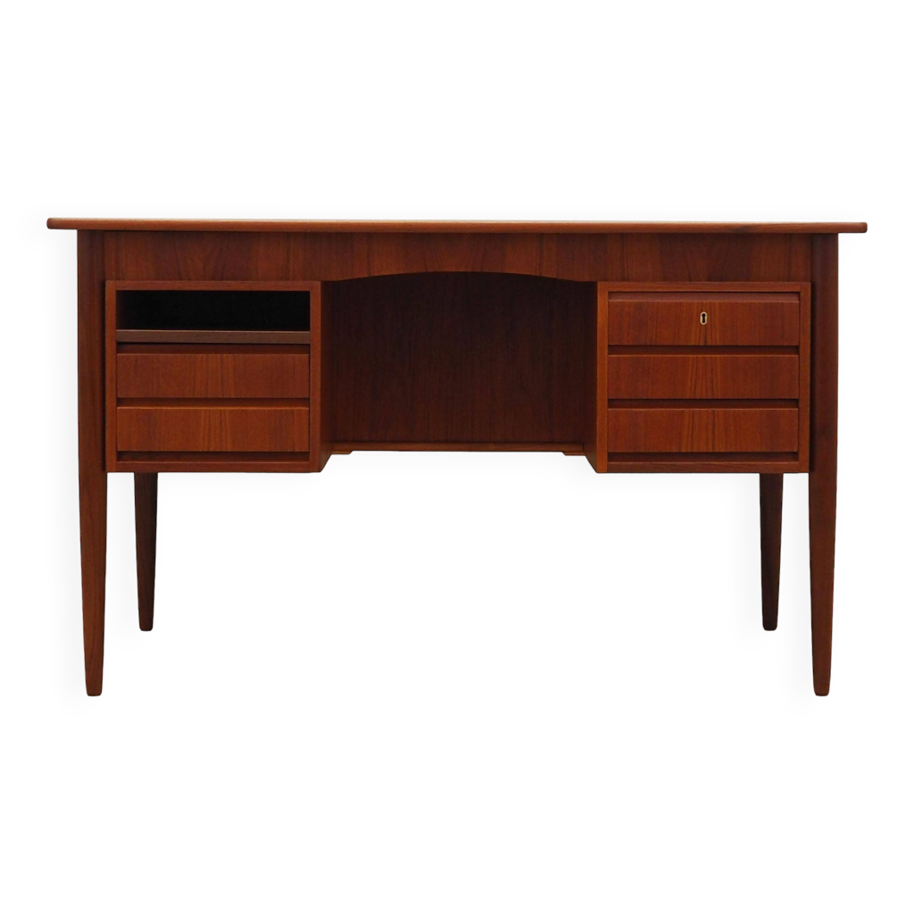 Bureau en teck, design danois, années 1970, production : Danemark | Selency