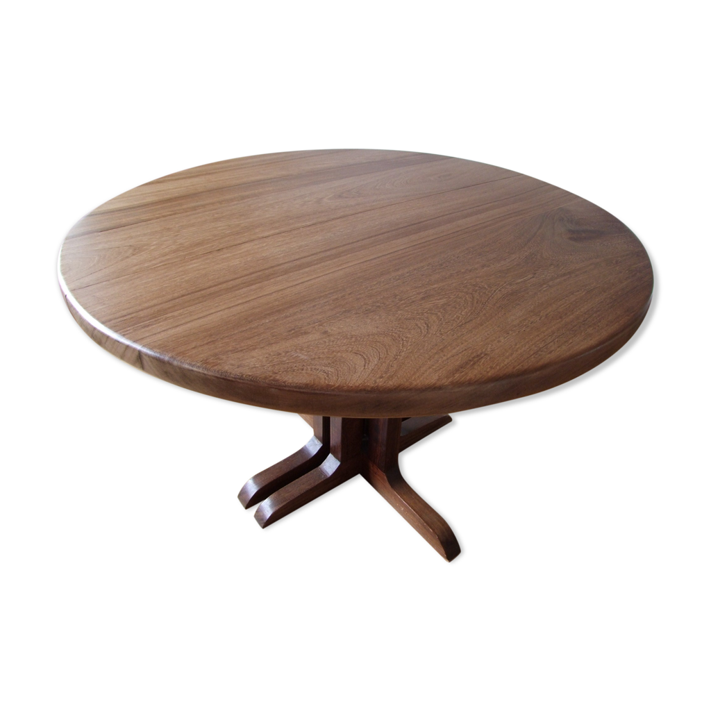 Table ronde bois massif | Selency