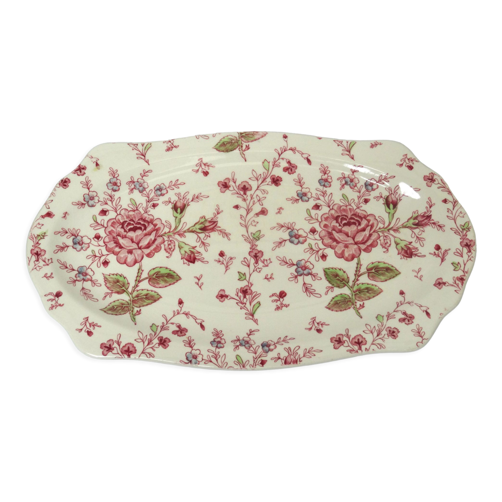 Plat long Rose Chintz Johnson Brothers | Selency