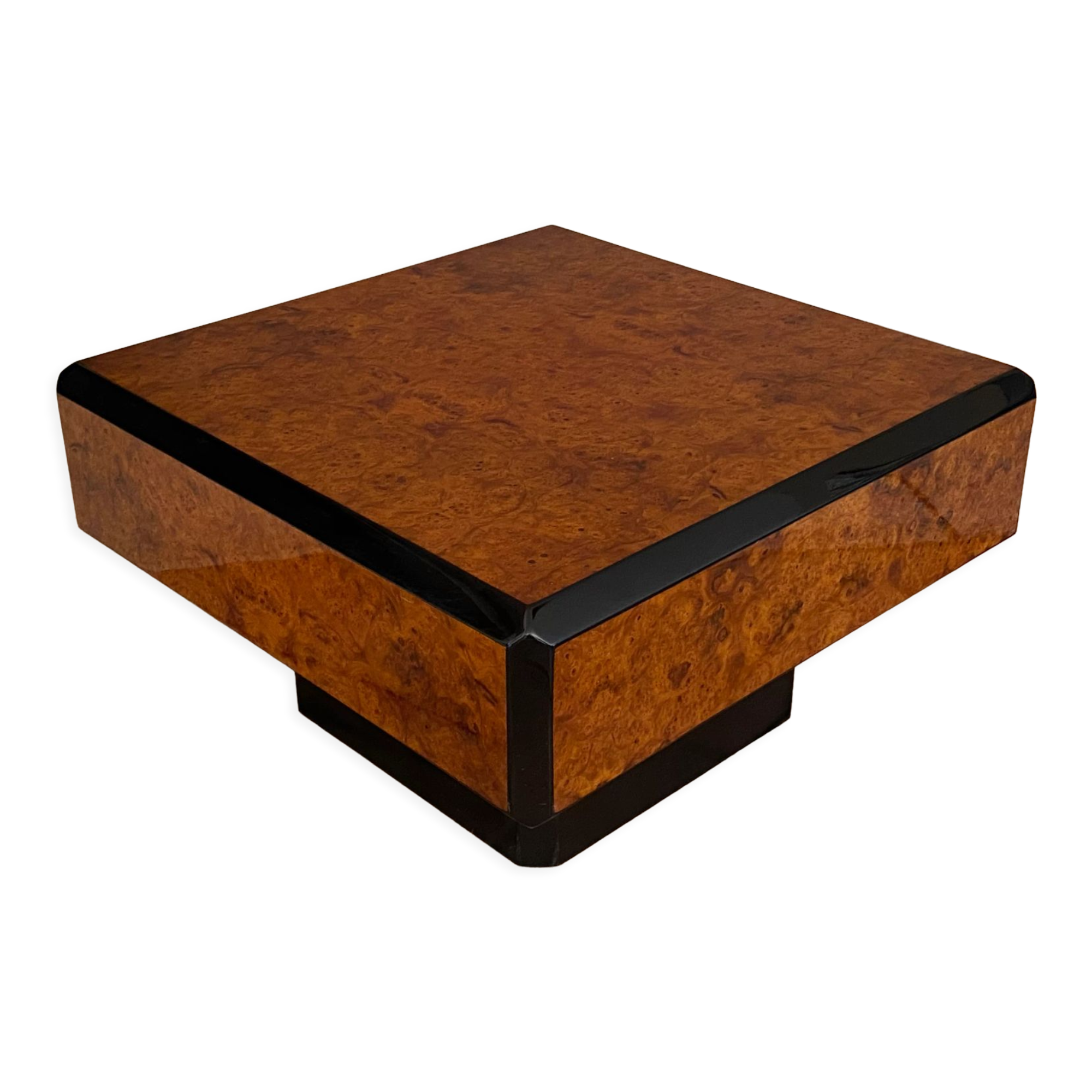 Table basse en loupe d’orme, 1970 | Selency