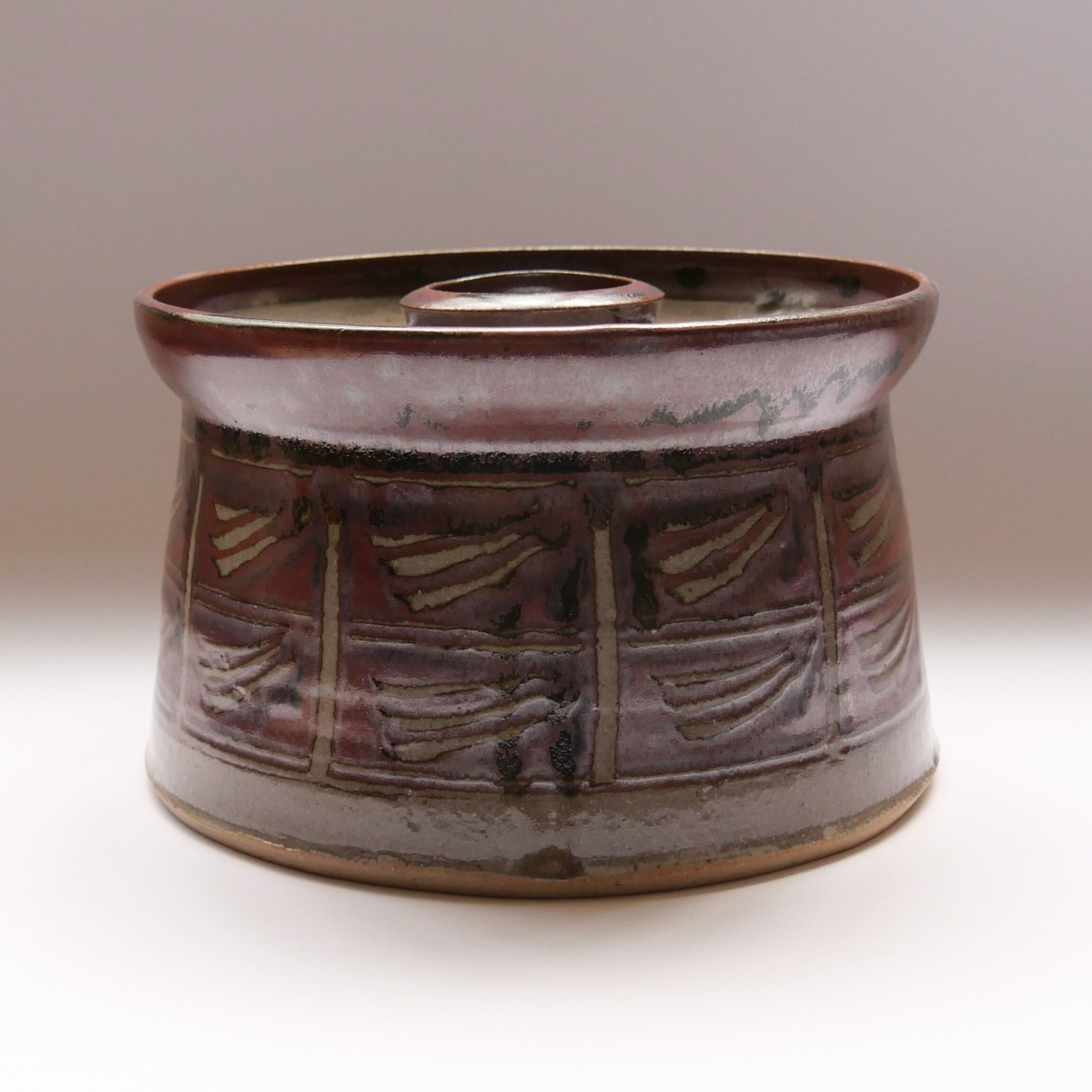 Boîte en grès - David Eeles - Shepherds Well Pottery - 1970's/1980's ...