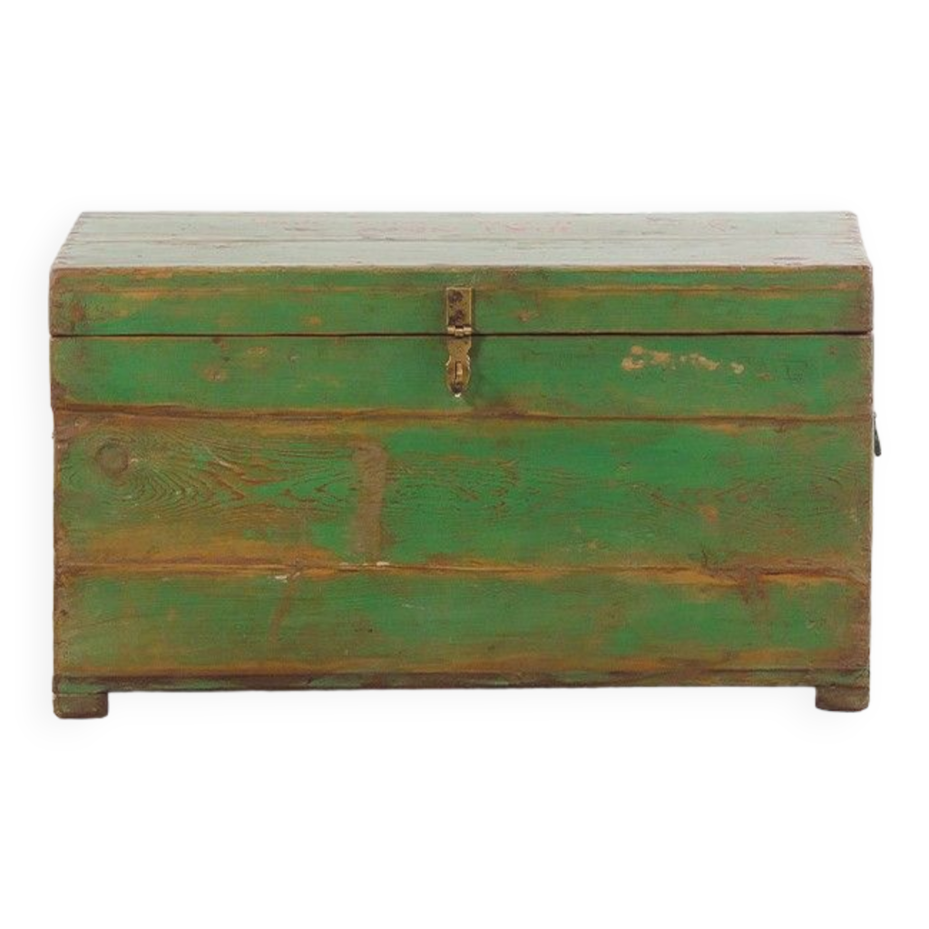 Coffre vintage patine verte | Selency
