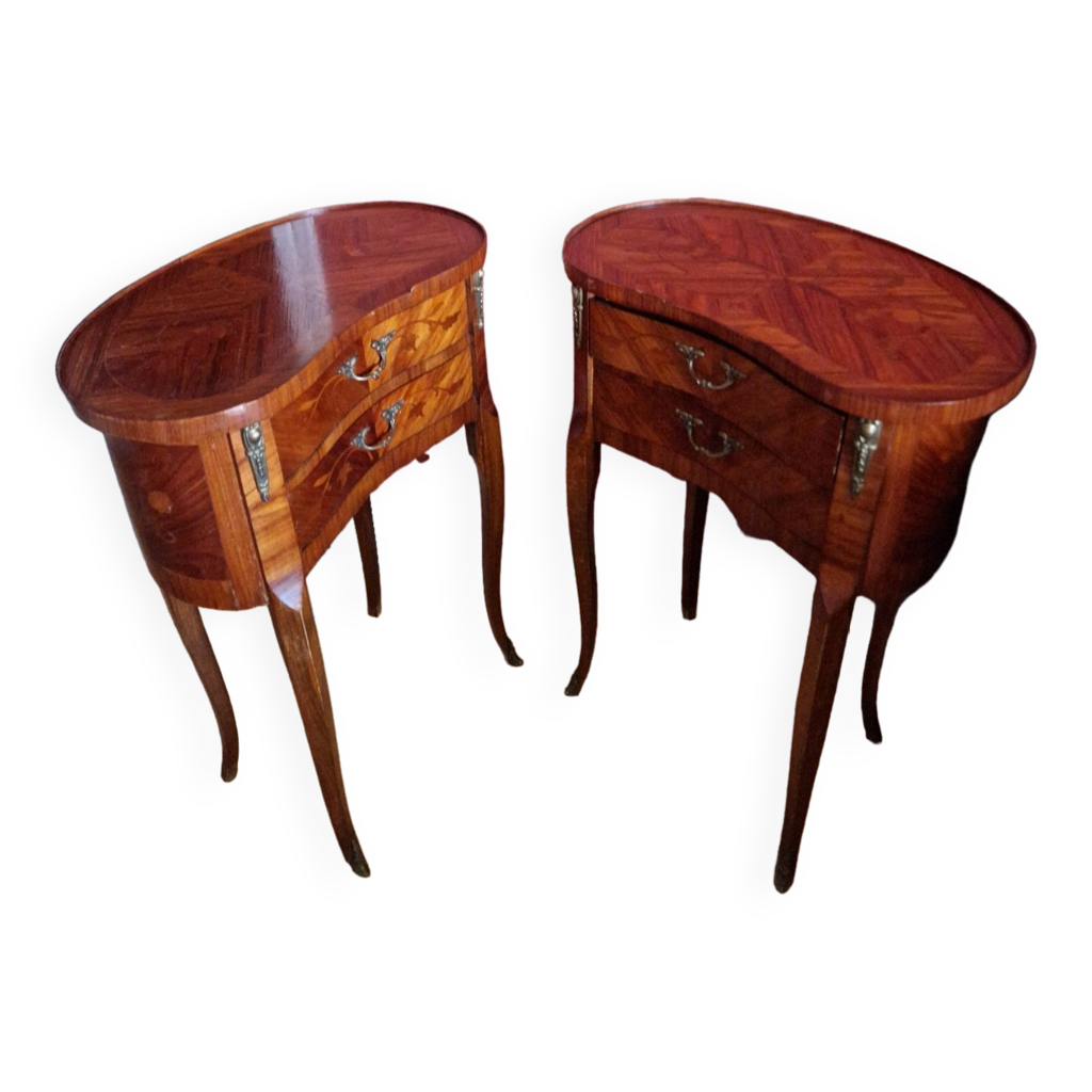 2 tables de chevet style louis xv rognon | Selency