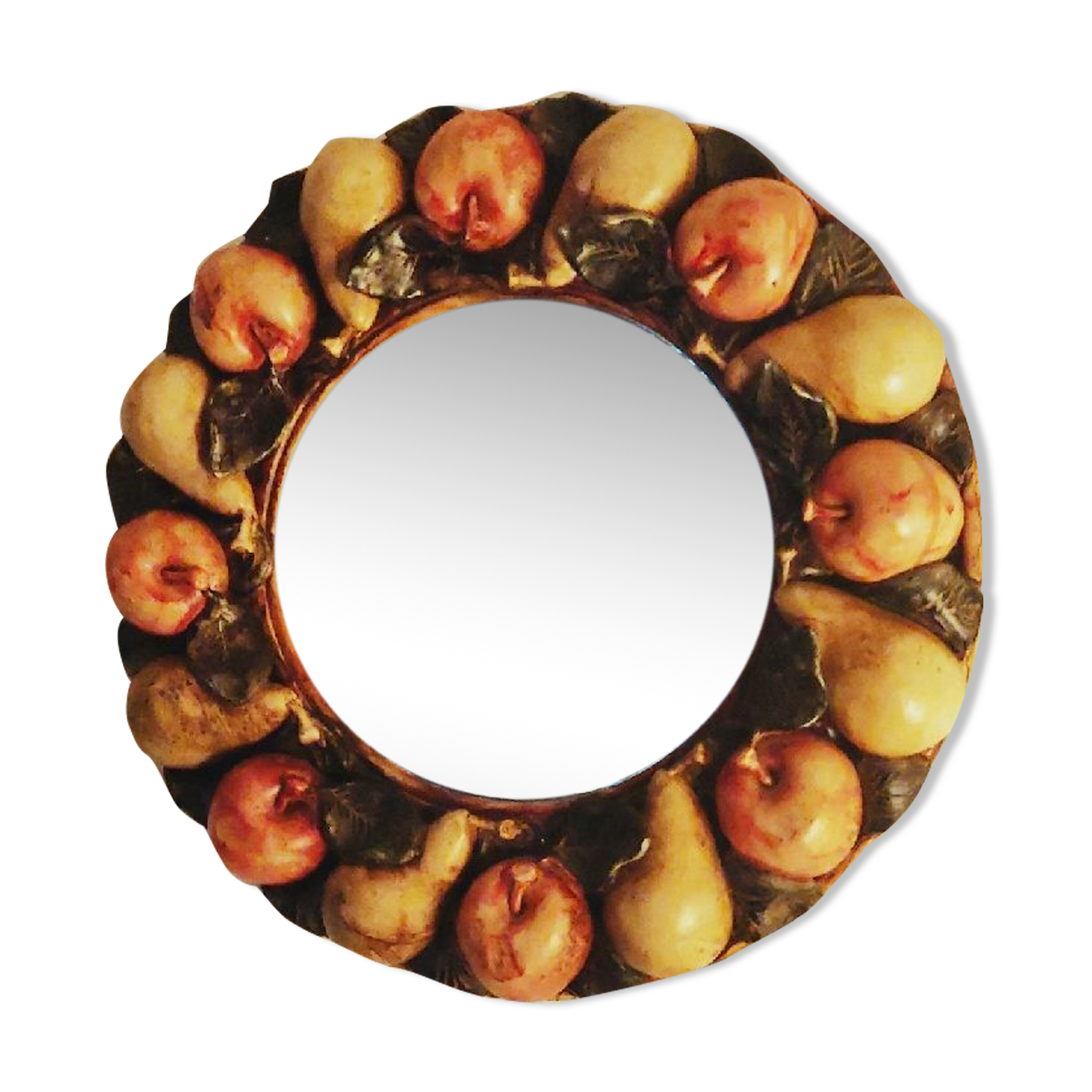 Miroir Alan Wallis Designs années 80 50x50cm | Selency