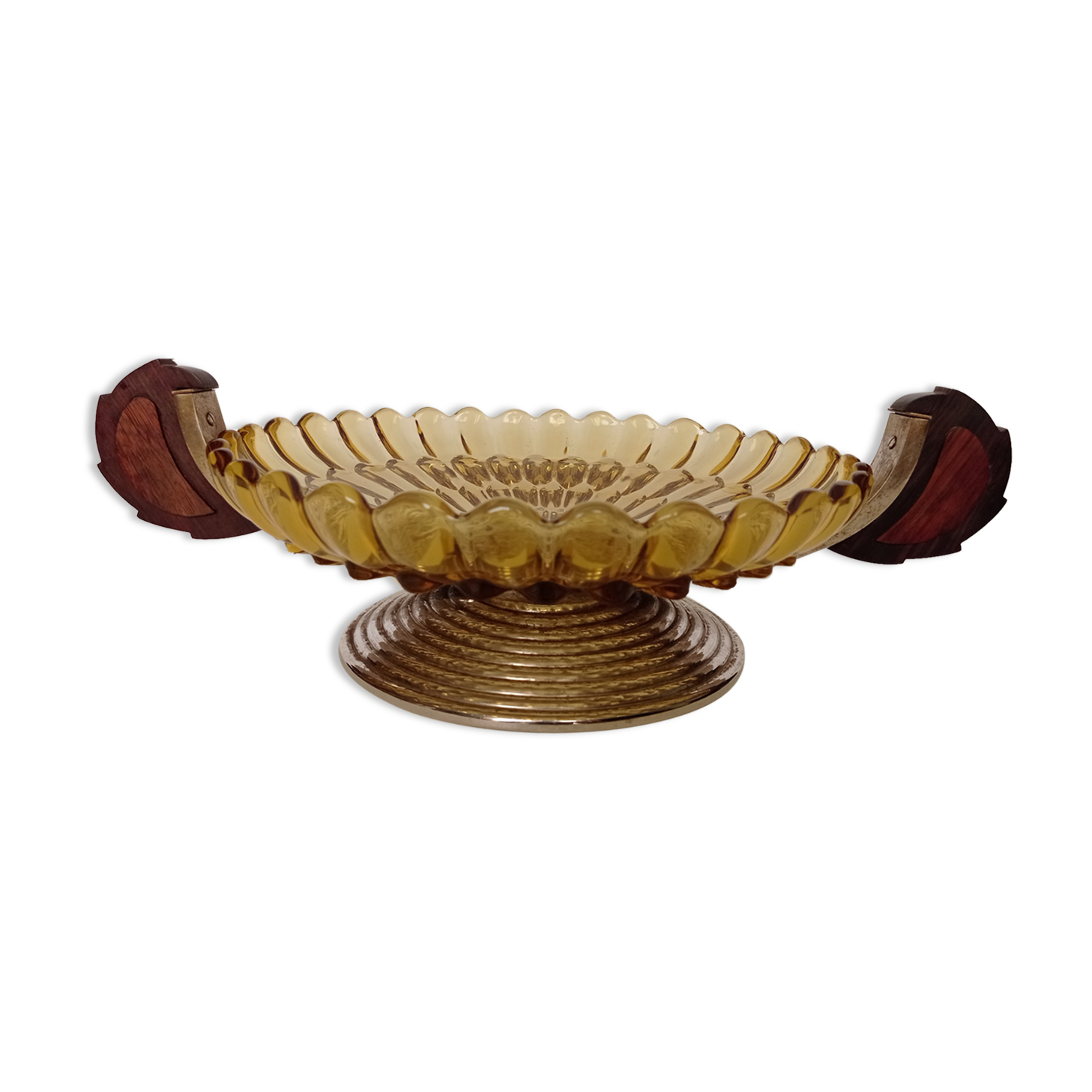 Coupe à fruits sur pied art déco ancienne | Selency