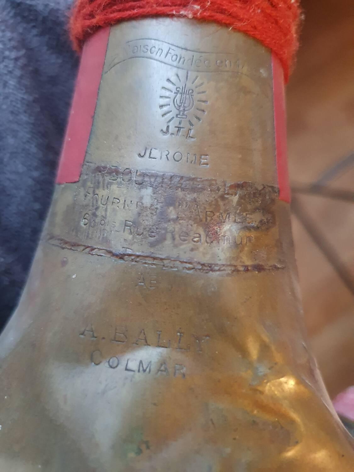 Clairon de conscrit en cuivre trompette militaire de la guerre 1914 18 militaria | Selency