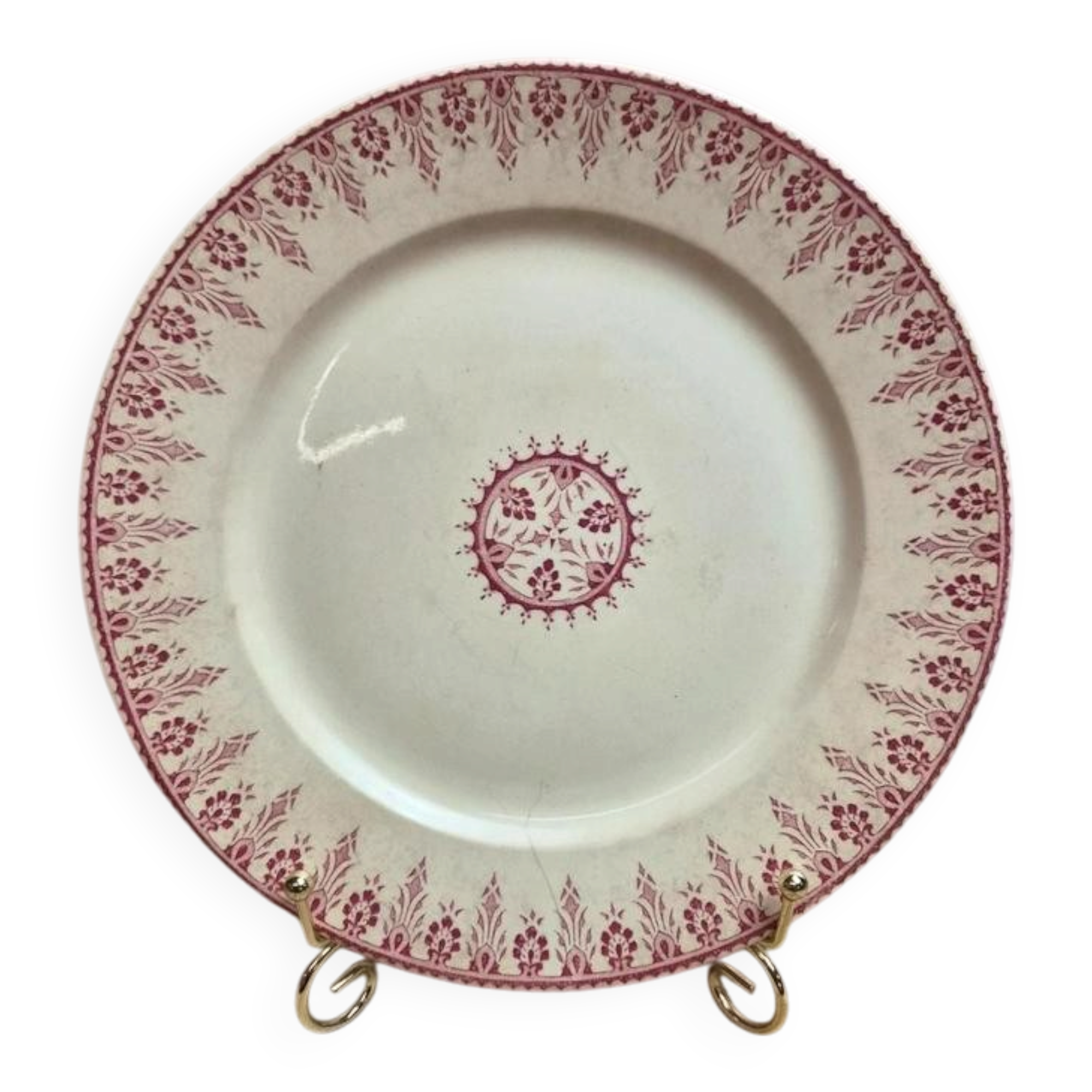 Assiette ancienne Sarreguemines & Digoin modèle Alger rouge – Terre de ...