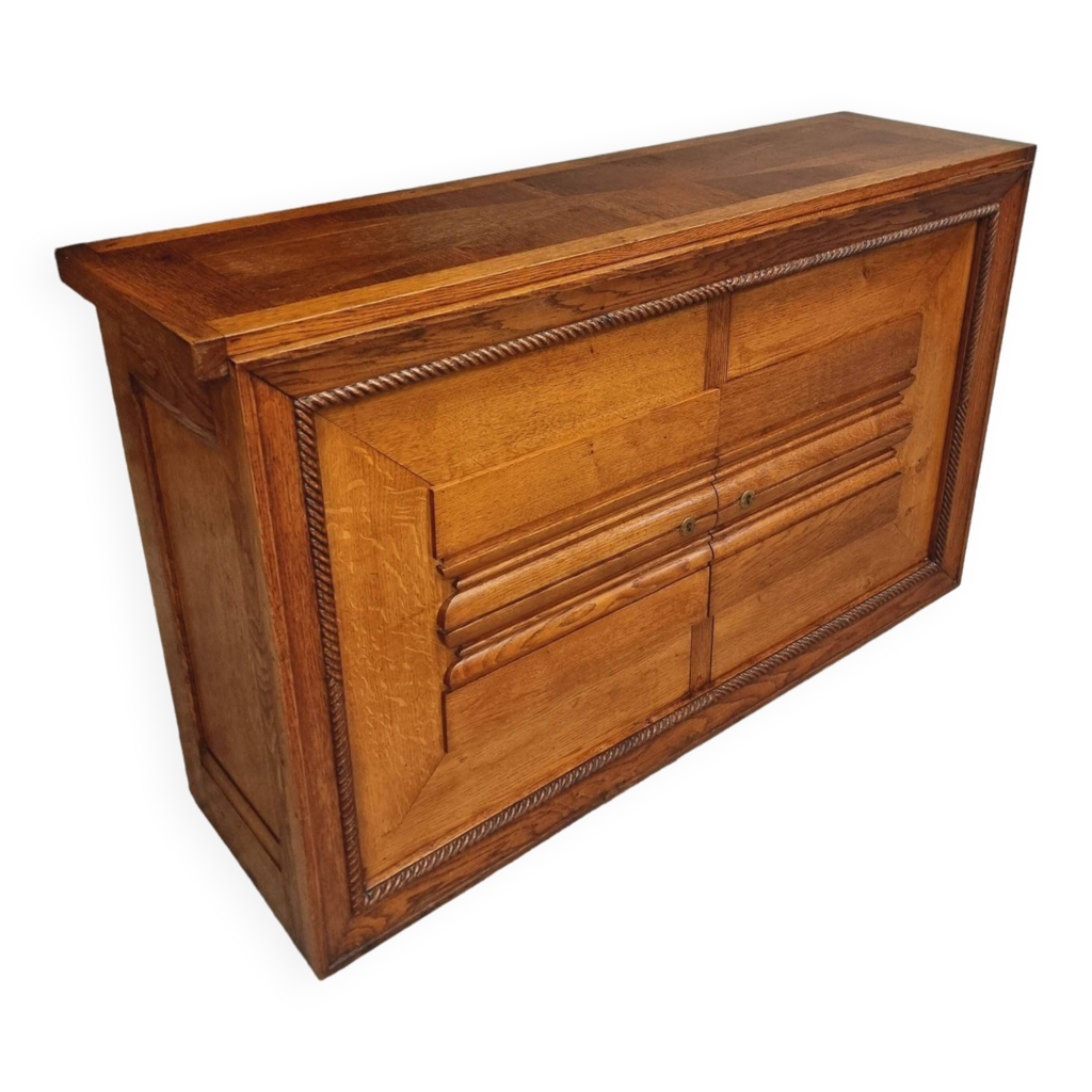 Buffet Art Déco meuble à boissons meuble design en chêne | Selency