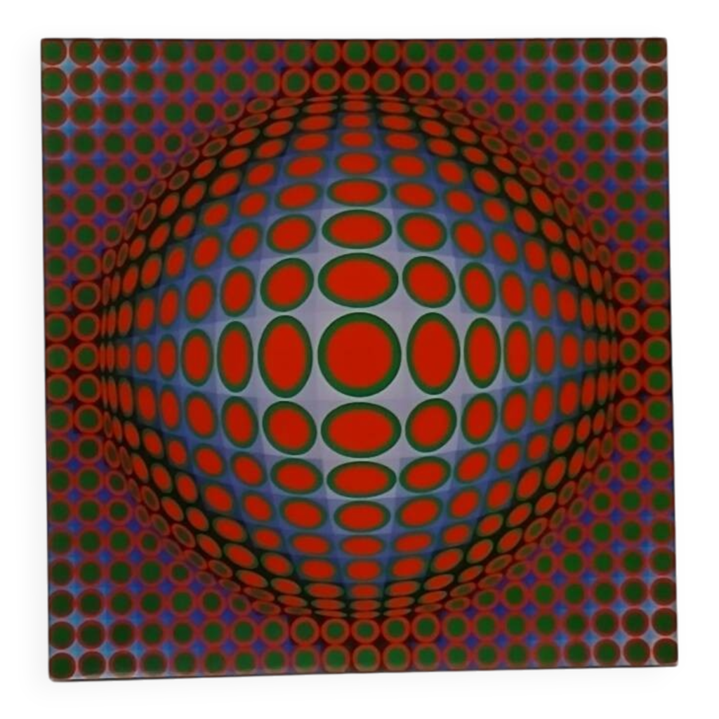 Sérigraphie Cinétique Victor Vasarely - Éditions du Griffon 1970 - Op ...