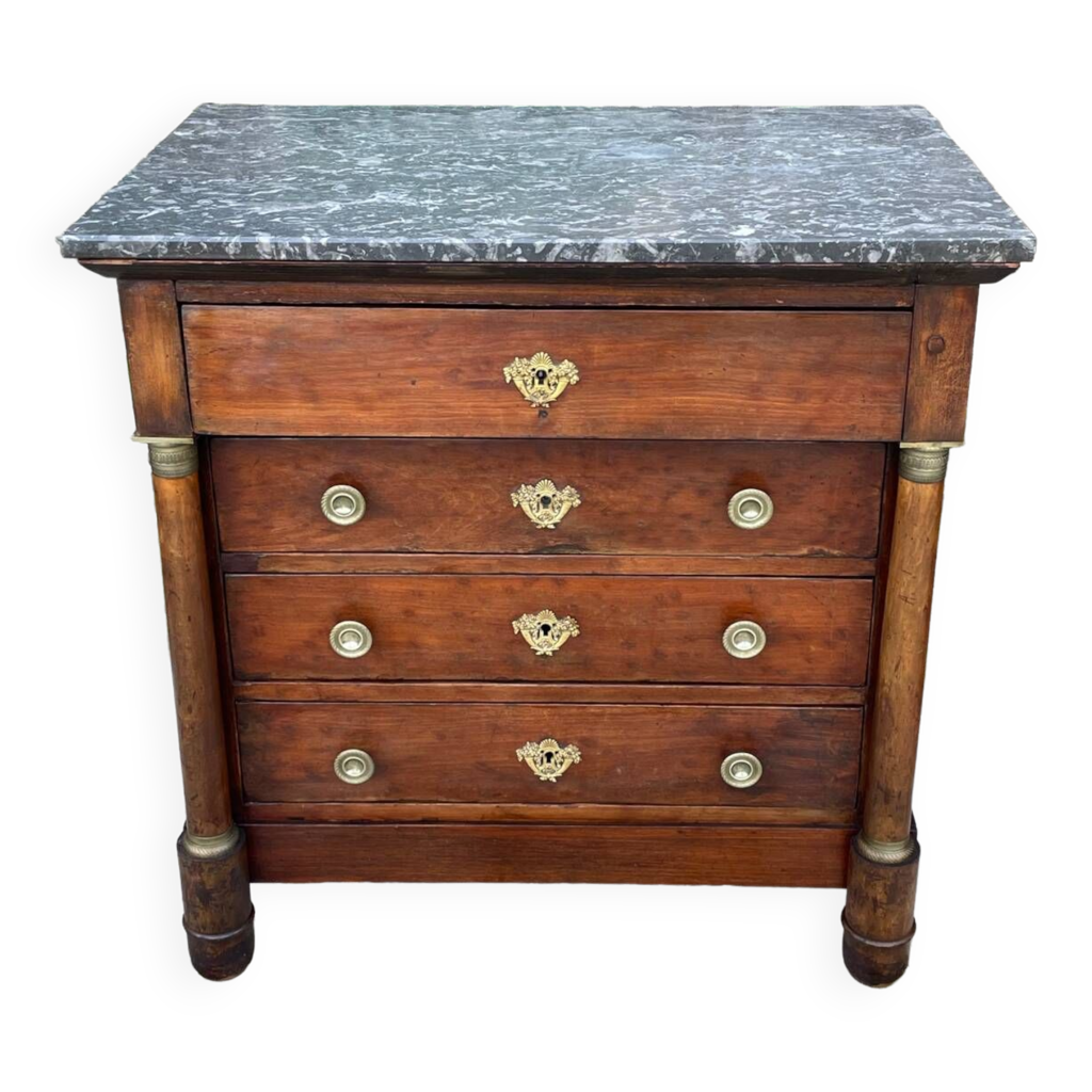 Petite commode de style empire en acajou d’époque XIXEME siècle | Selency