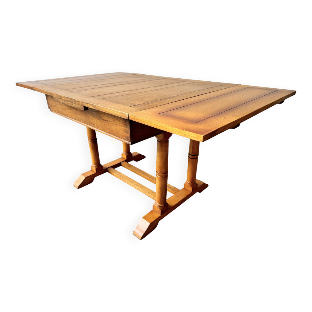 Table à manger traditionnelle extensible vintage | Selency