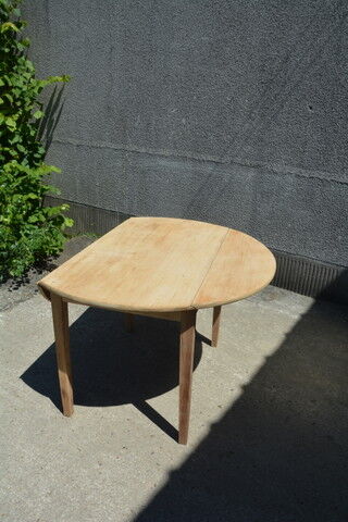 Table ronde rabattable, demi lune | Selency