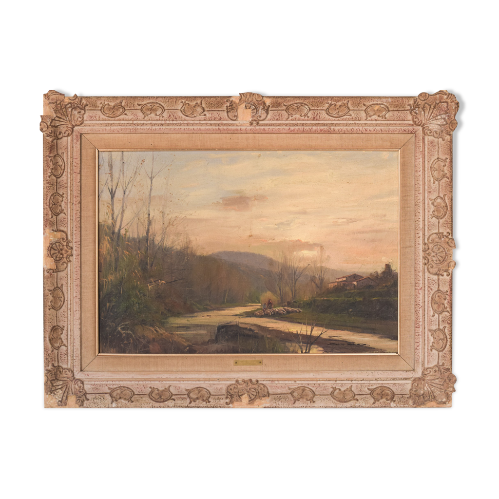 Peinture 'By the Shore' de Benito Sanchez | Selency