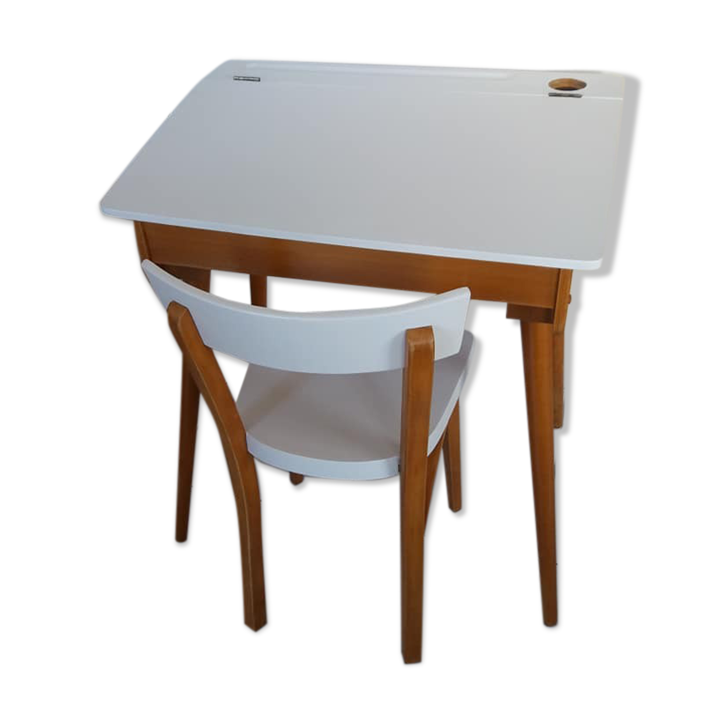 Ensemble bureau enfant vintage des années 50/60 estampillé Baumann ...