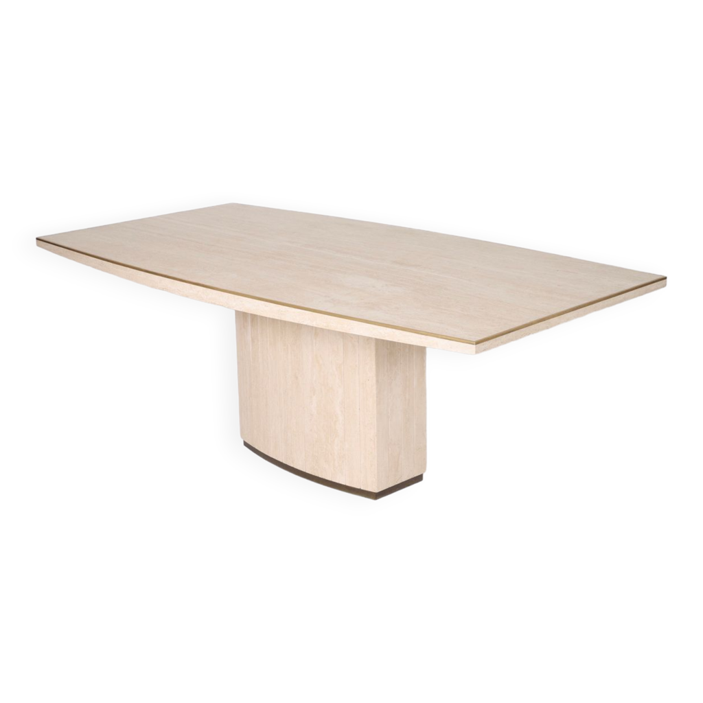 Table à manger en travertin, 1970 | Selency