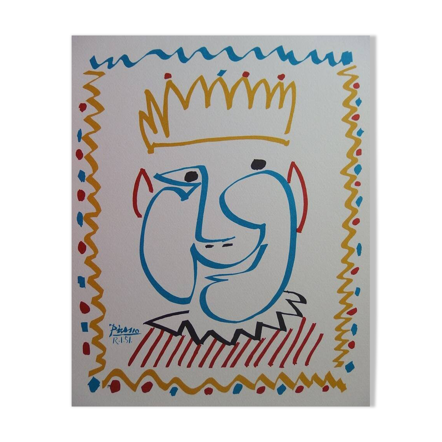 Pablo Picasso : Carnaval - Le Roi, Lithographie signée | Selency