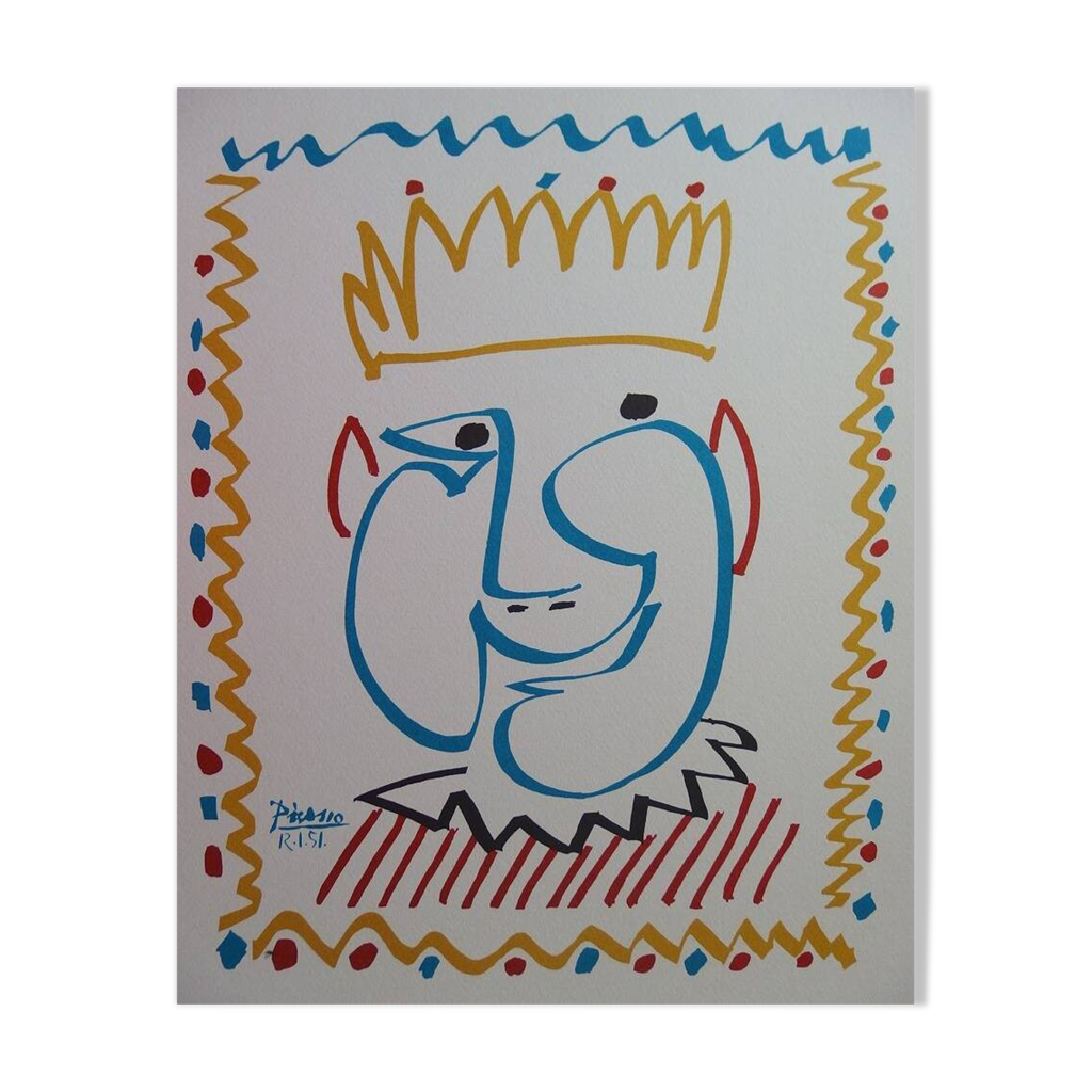 Pablo Picasso : Carnaval - Le Roi, Lithographie signée | Selency