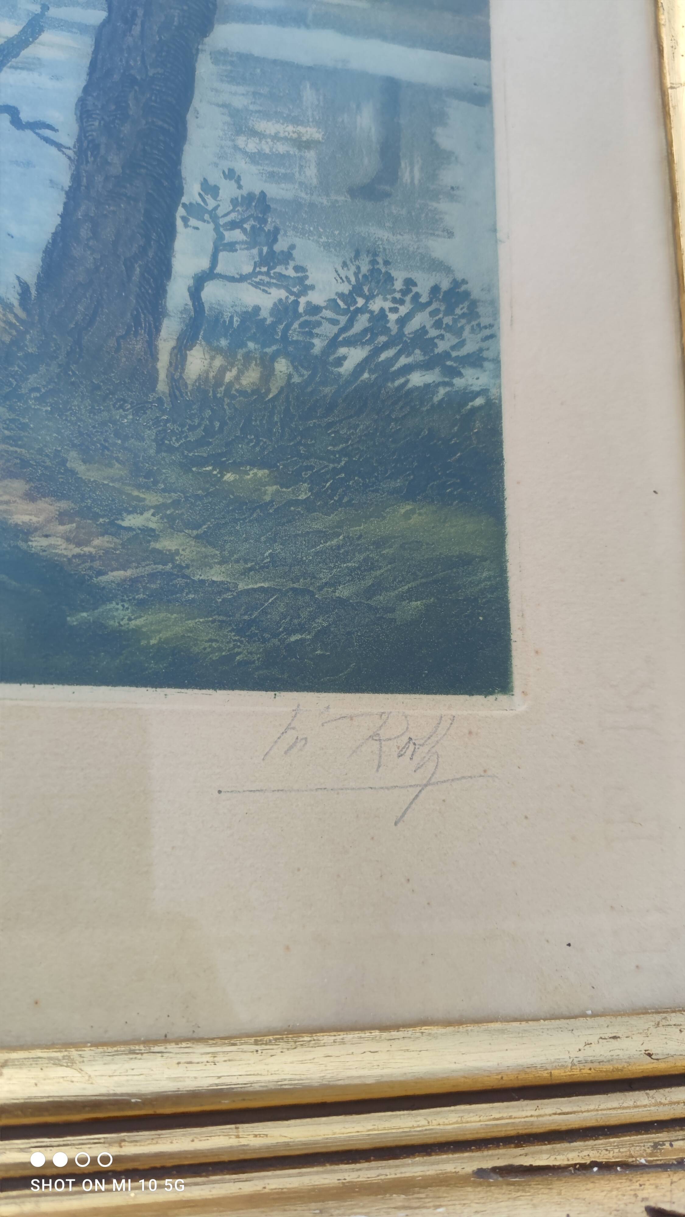 Paire de gravures par Francis Roth et Camilla Lucas 1936 | Selency