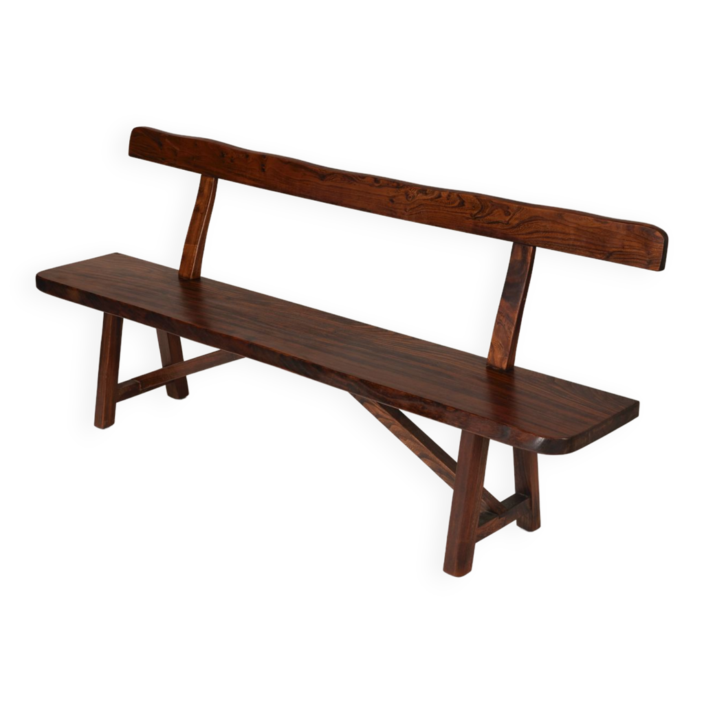 Banc en orme, 1970s | Selency