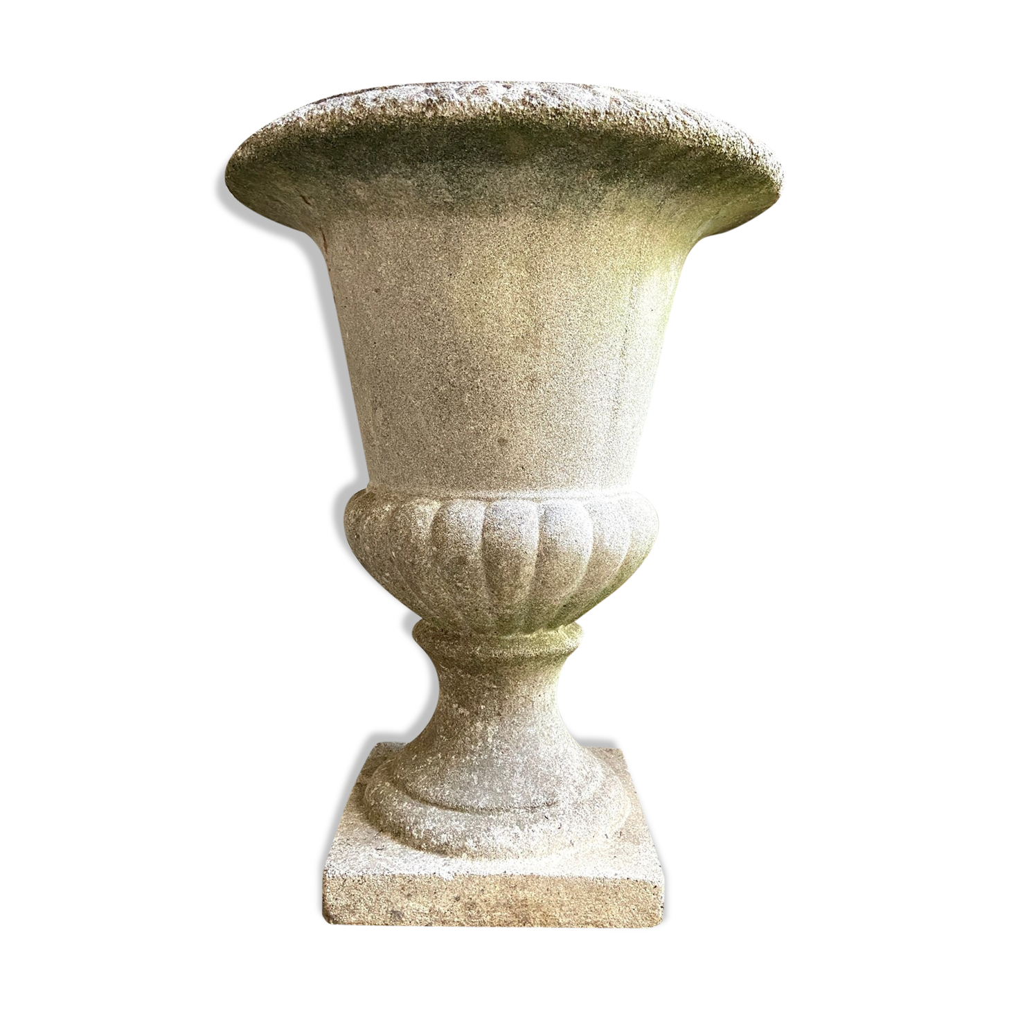 Pot Médicis en pierre reconstituée beige H66 cm | Selency