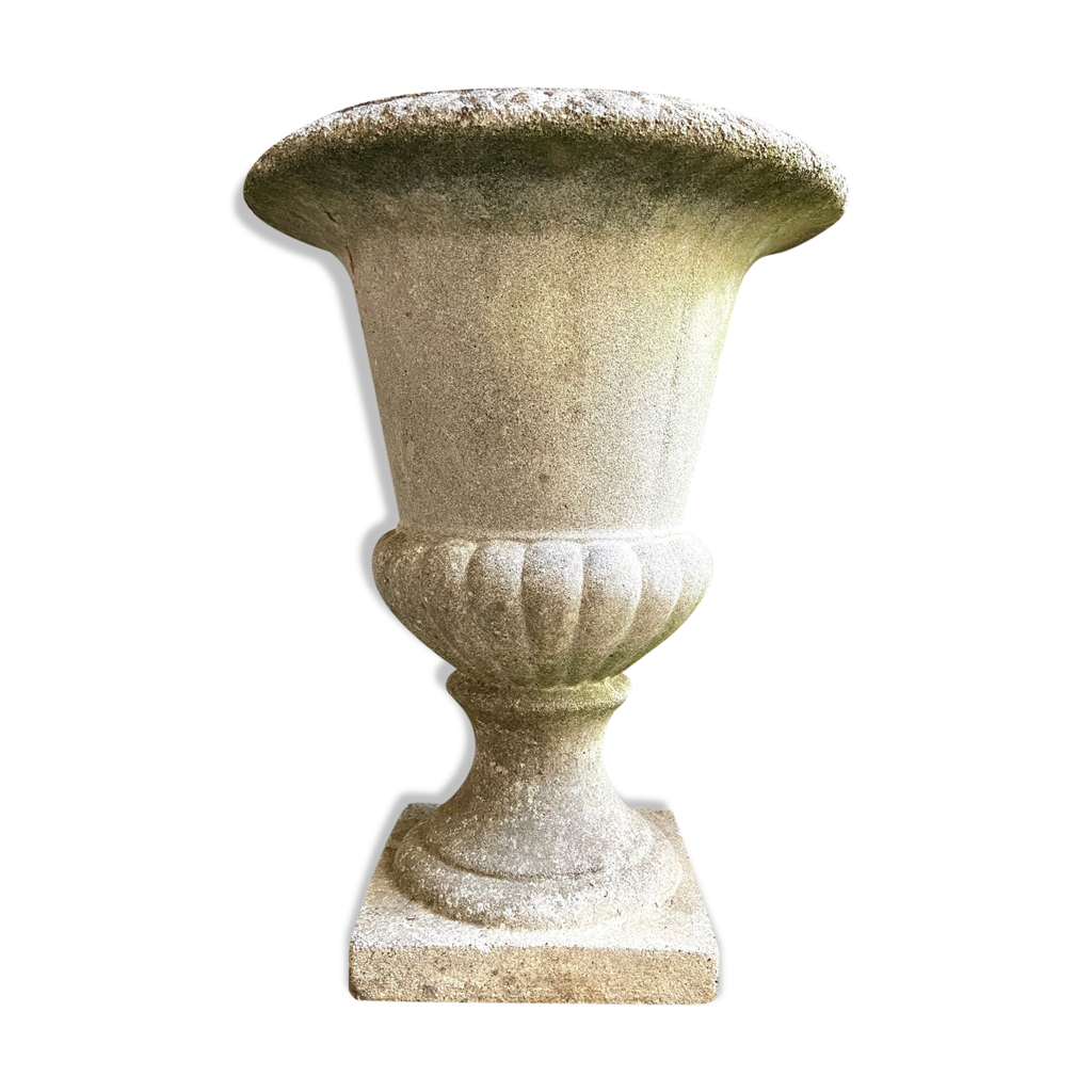 Pot Médicis en pierre reconstituée beige H66 cm | Selency